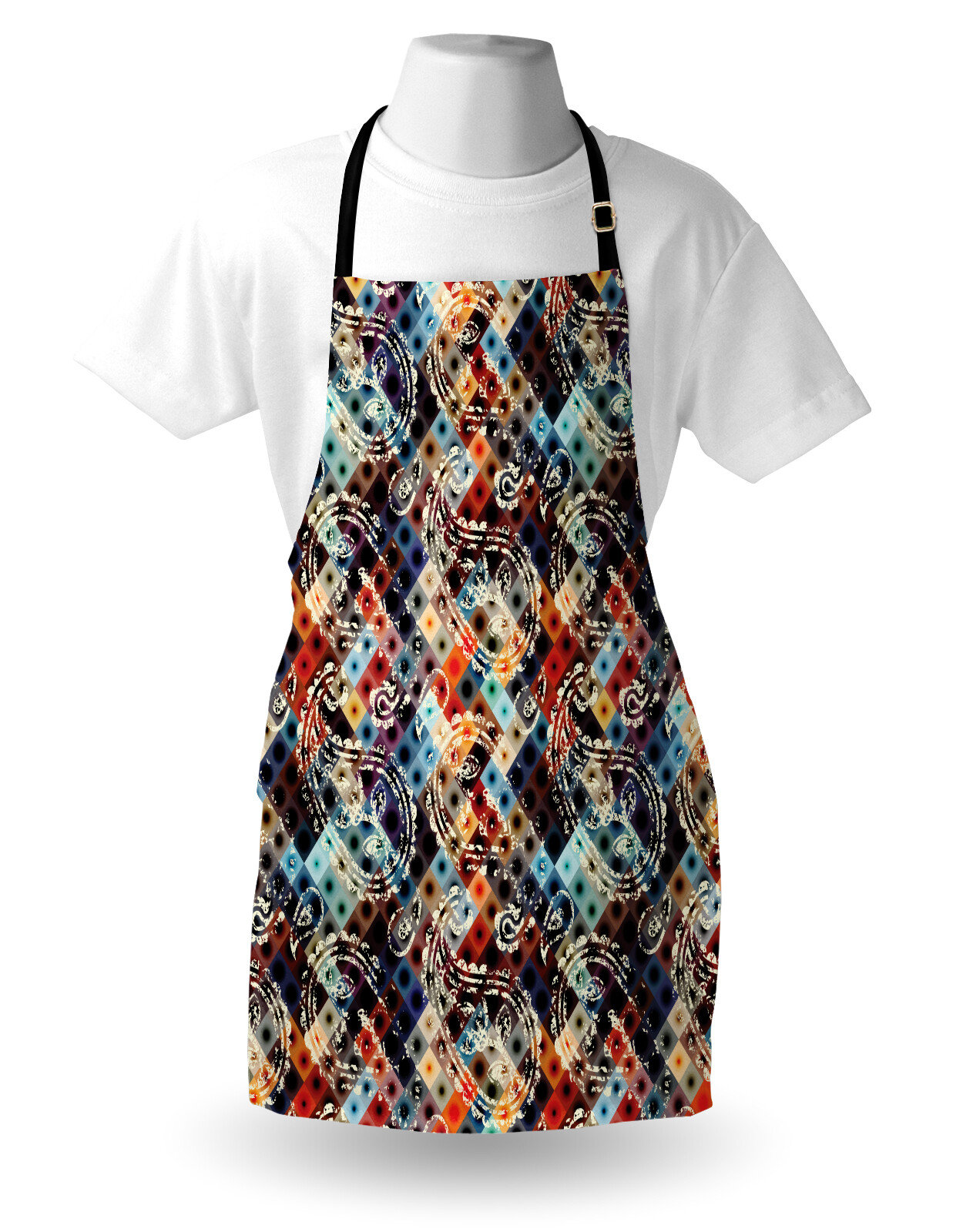 East Urban Home Modern Apron Unisex, Paisley Spots, Adult Size ...