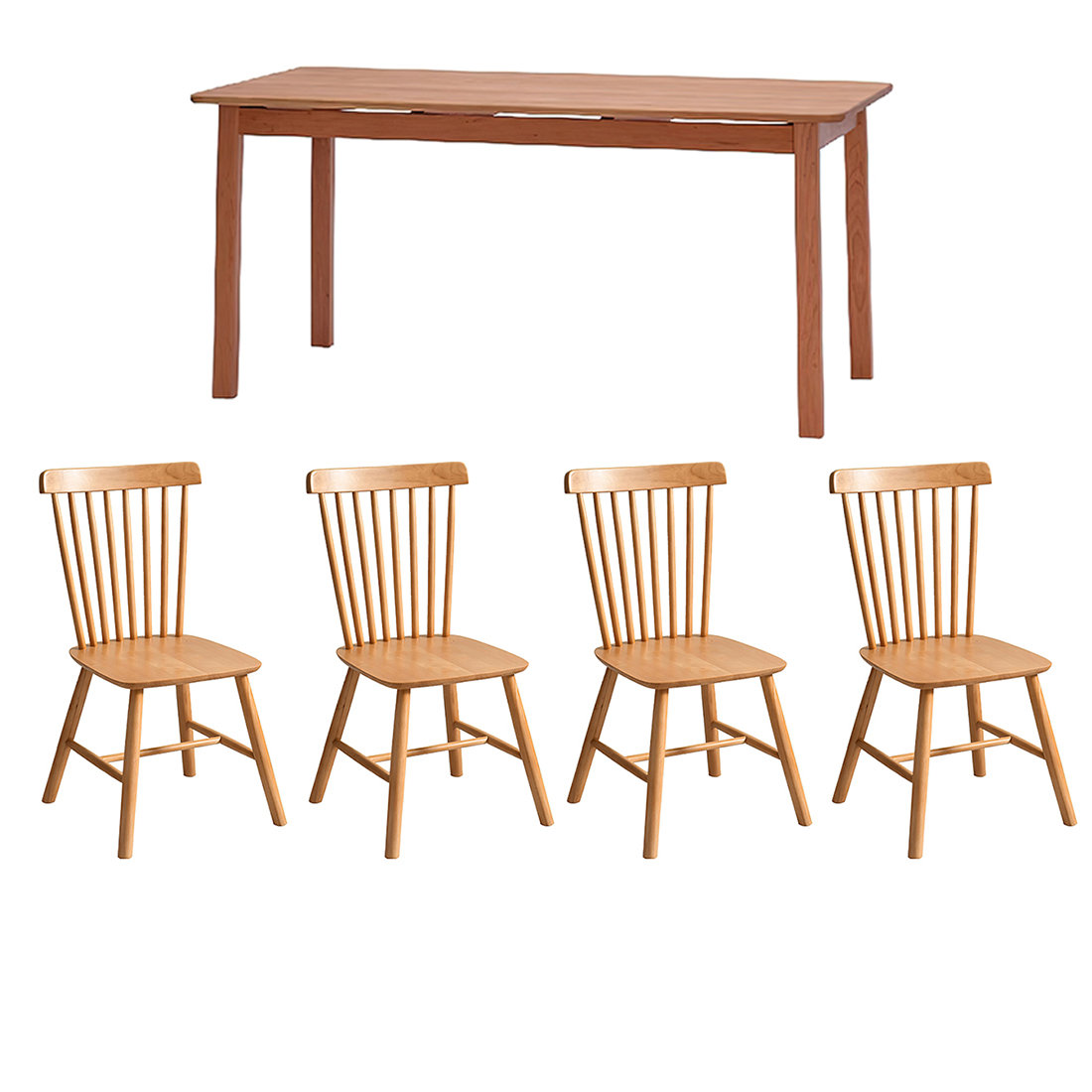 dujinlong home Durable Solid Wood Dining Table Sets. | Wayfair