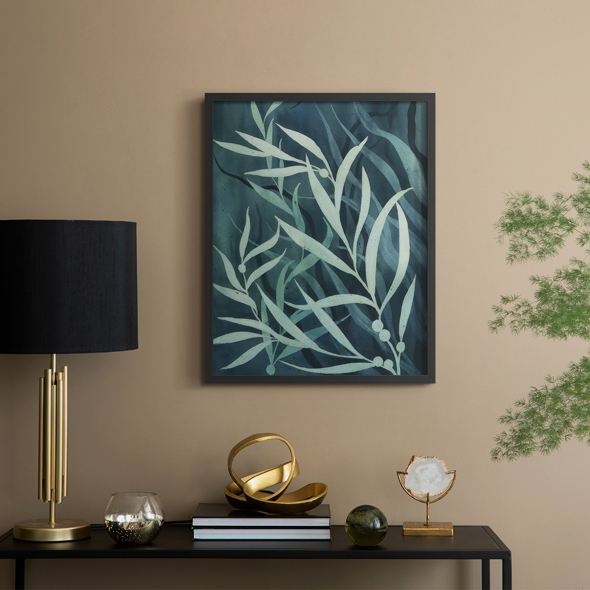 Dakota Fields Deep Blue Forest II Framed Print - Solid Wood | Wayfair