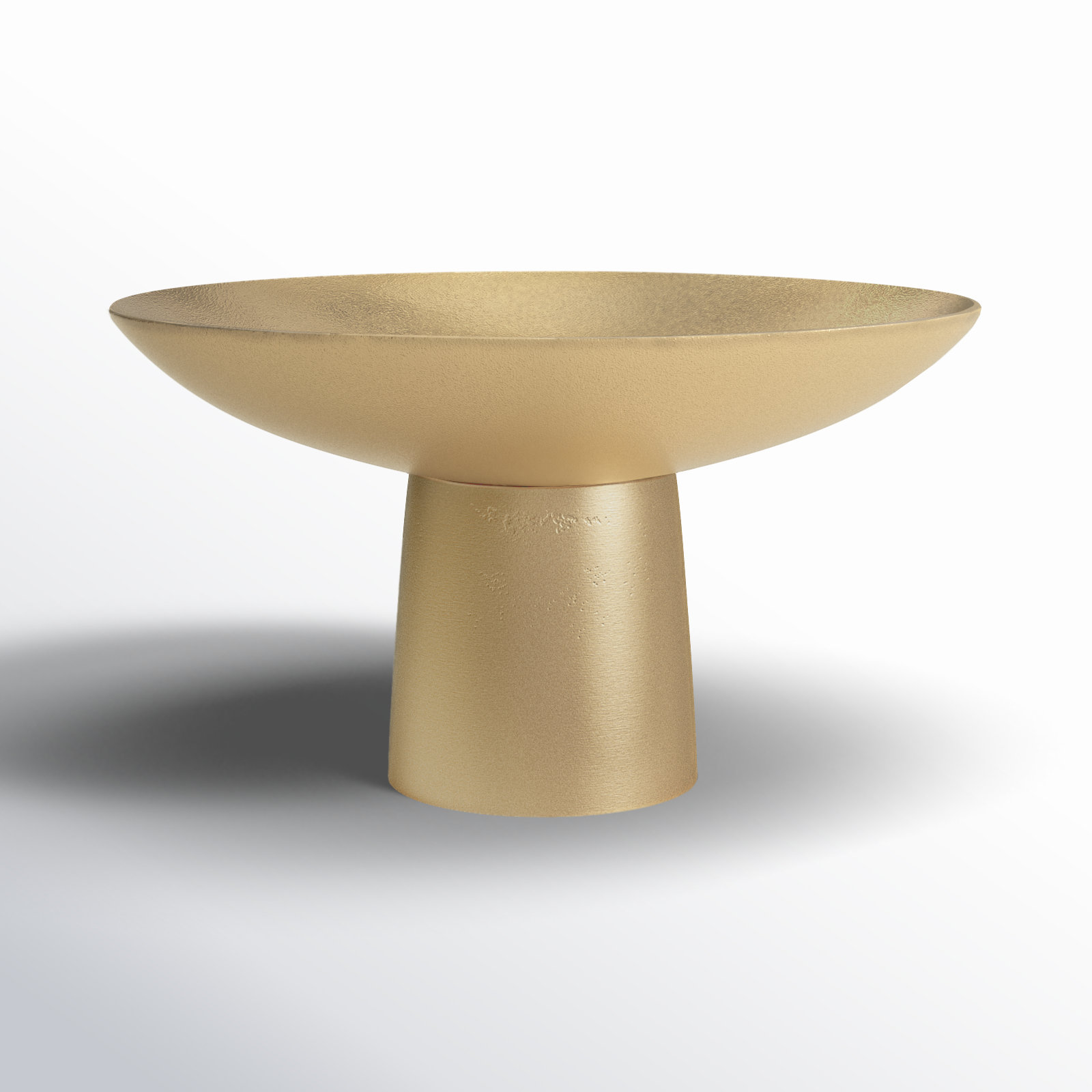 Joss & Main Metal Bowl with Stand - Contemporary Aluminum Decorative ...