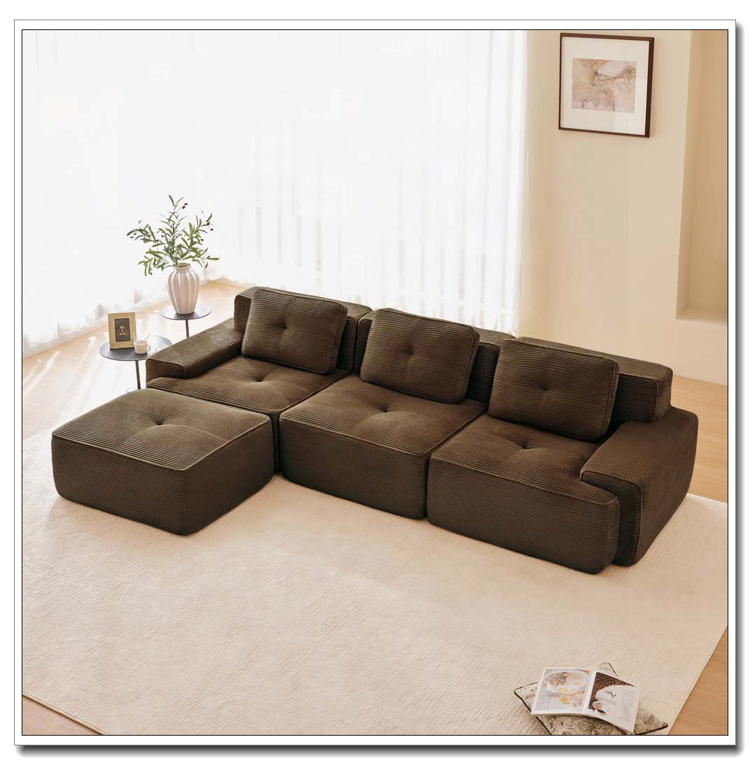 Mercer41 Canapé modulaire en tissu Corduroy - Wayfair Canada