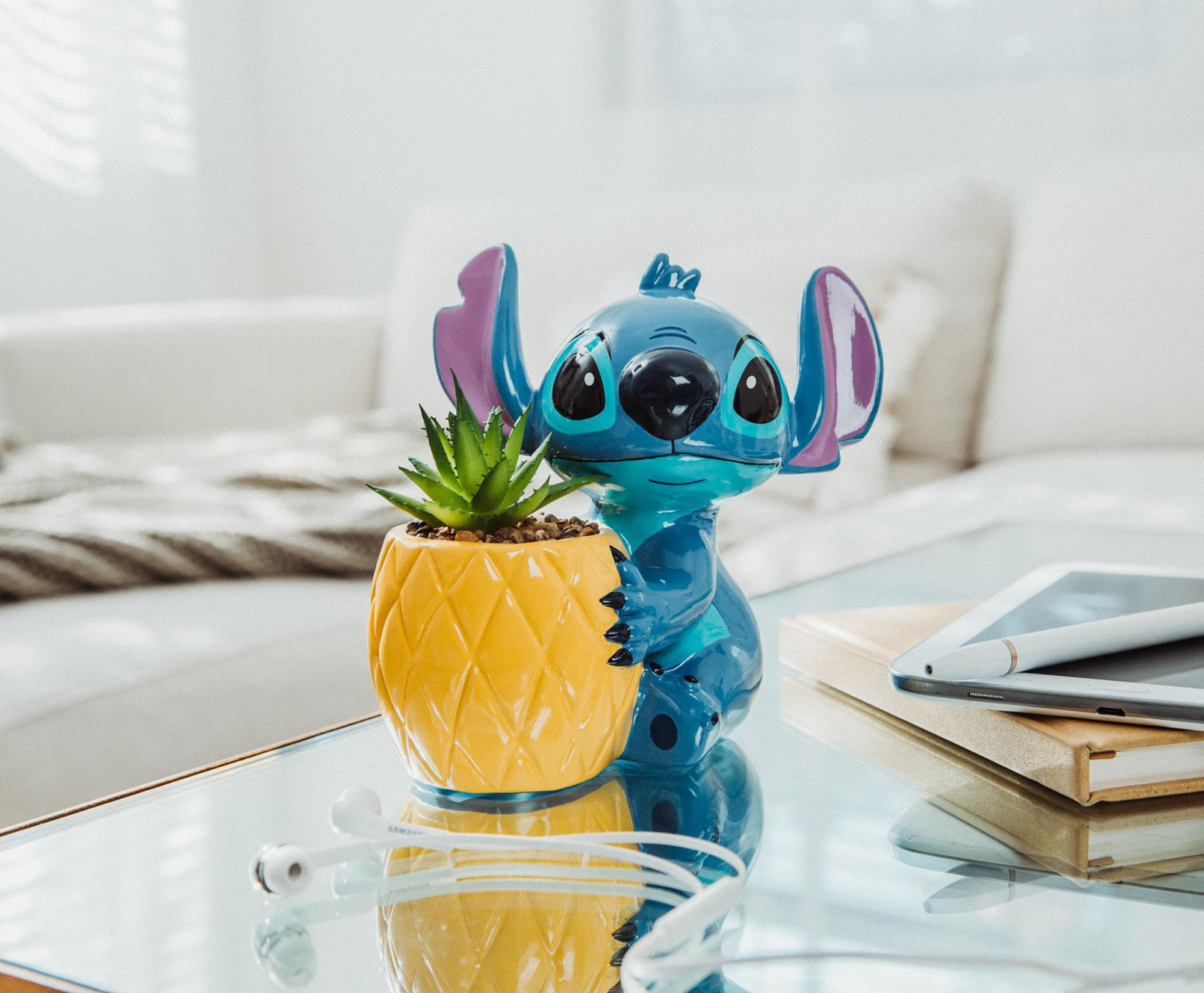 Silver Buffalo Disney Lilo & Stitch Pineapple 6-inch Planter With ...