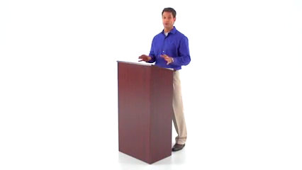 Flash Furniture Collette Stand-Up Wood Lectern & Reviews | Wayfair