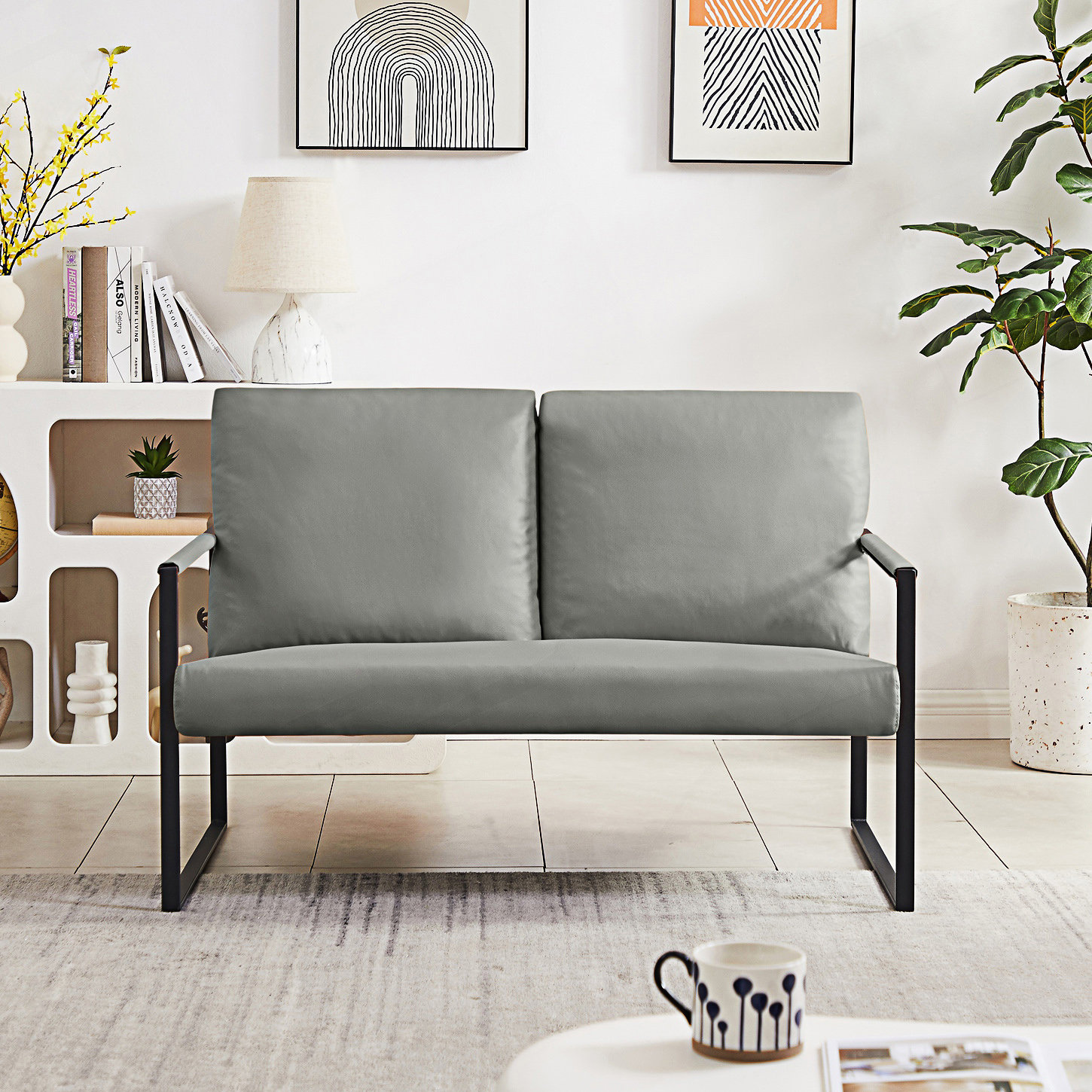 Ebern Designs Living Room Lounge, Accent Arm Chair With Extra Thick ...