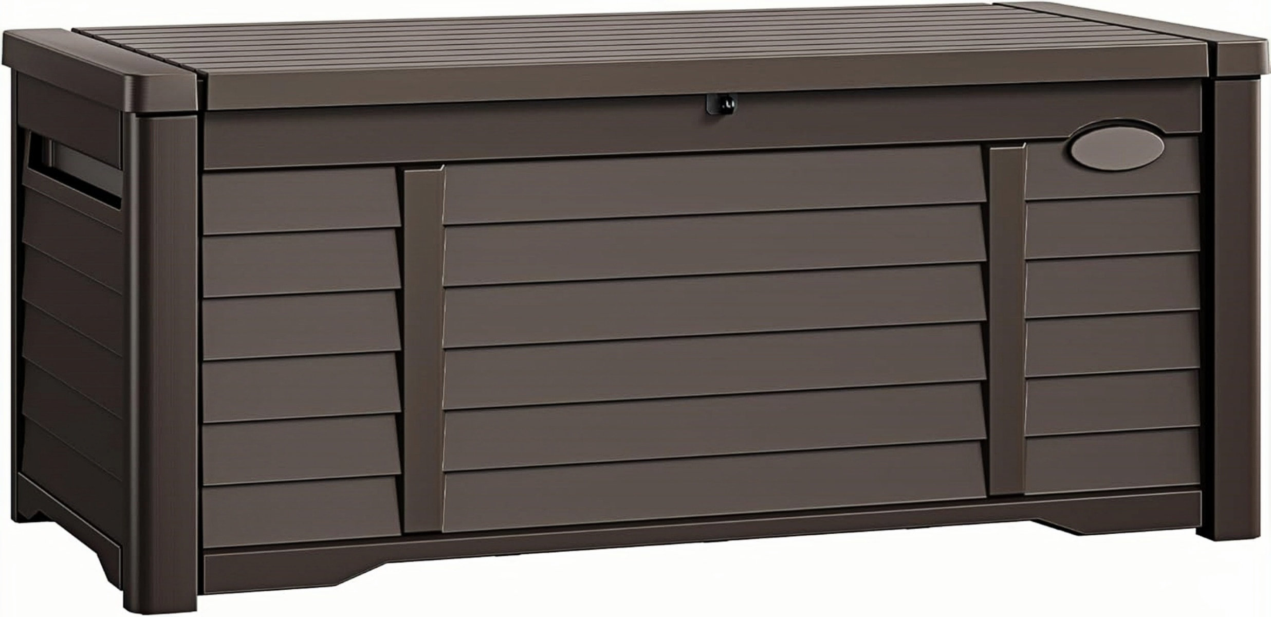 Gardesoly 120 Gallon Outdoor Shutter Storage Deck Box For Outdoor ...