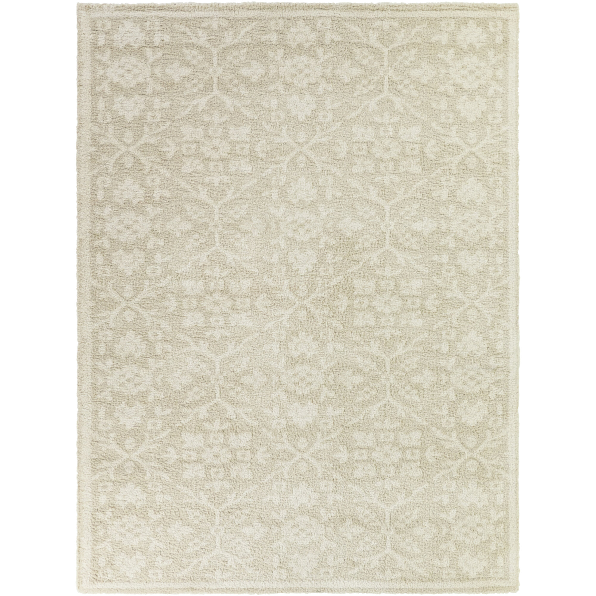 Latitude Run® Wynn Beige/Cream Minimalist Traditional Area Rug | Wayfair