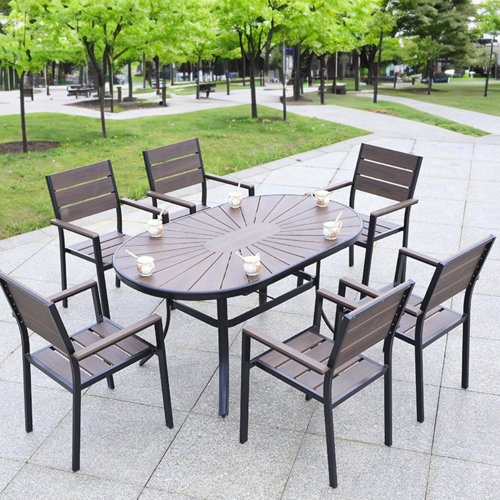 Oval Patio Dining Sets You'll Love | Wayfair