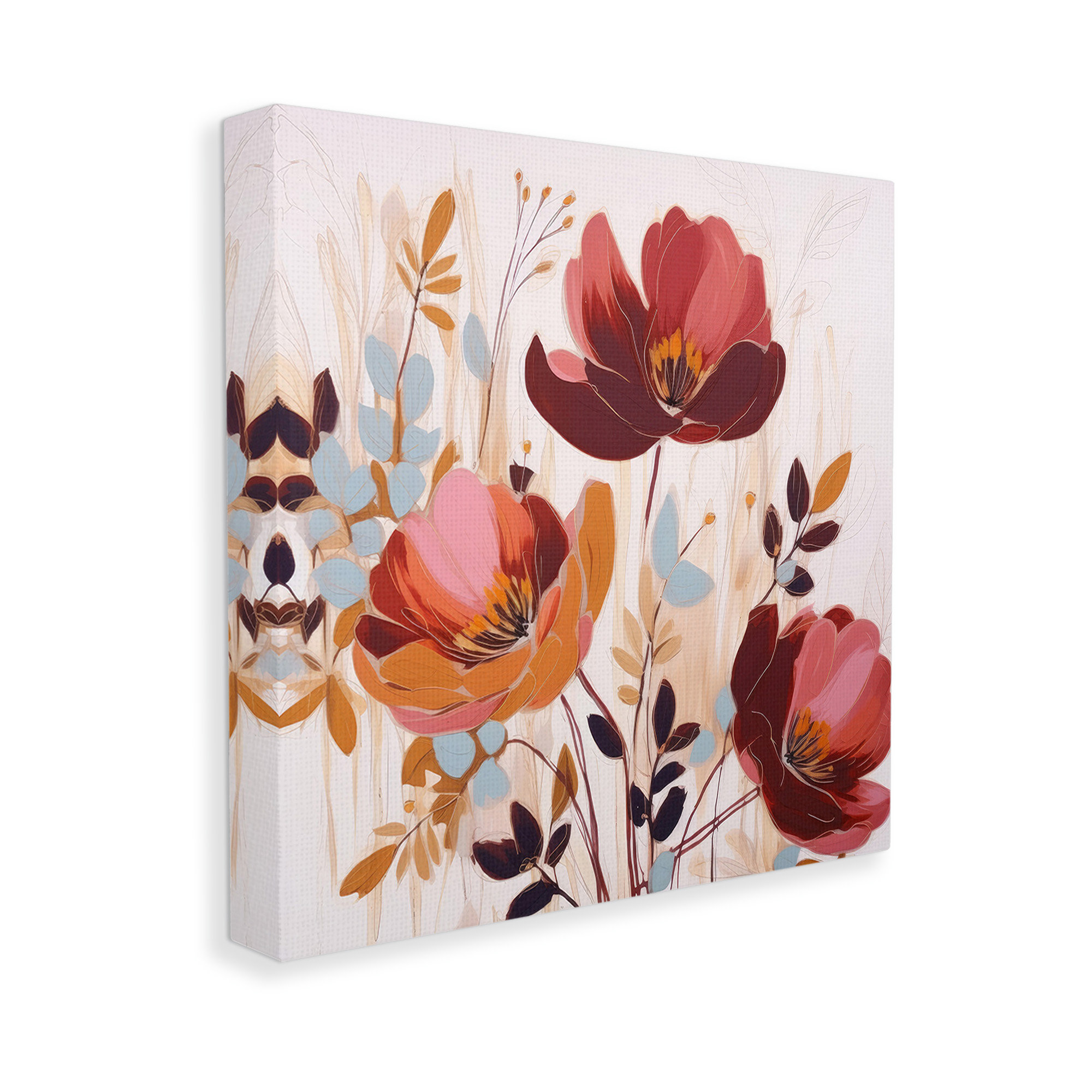 Lark Manor™ Red Modern Roses Canvas Wall Art Design By Lazar Studio ...