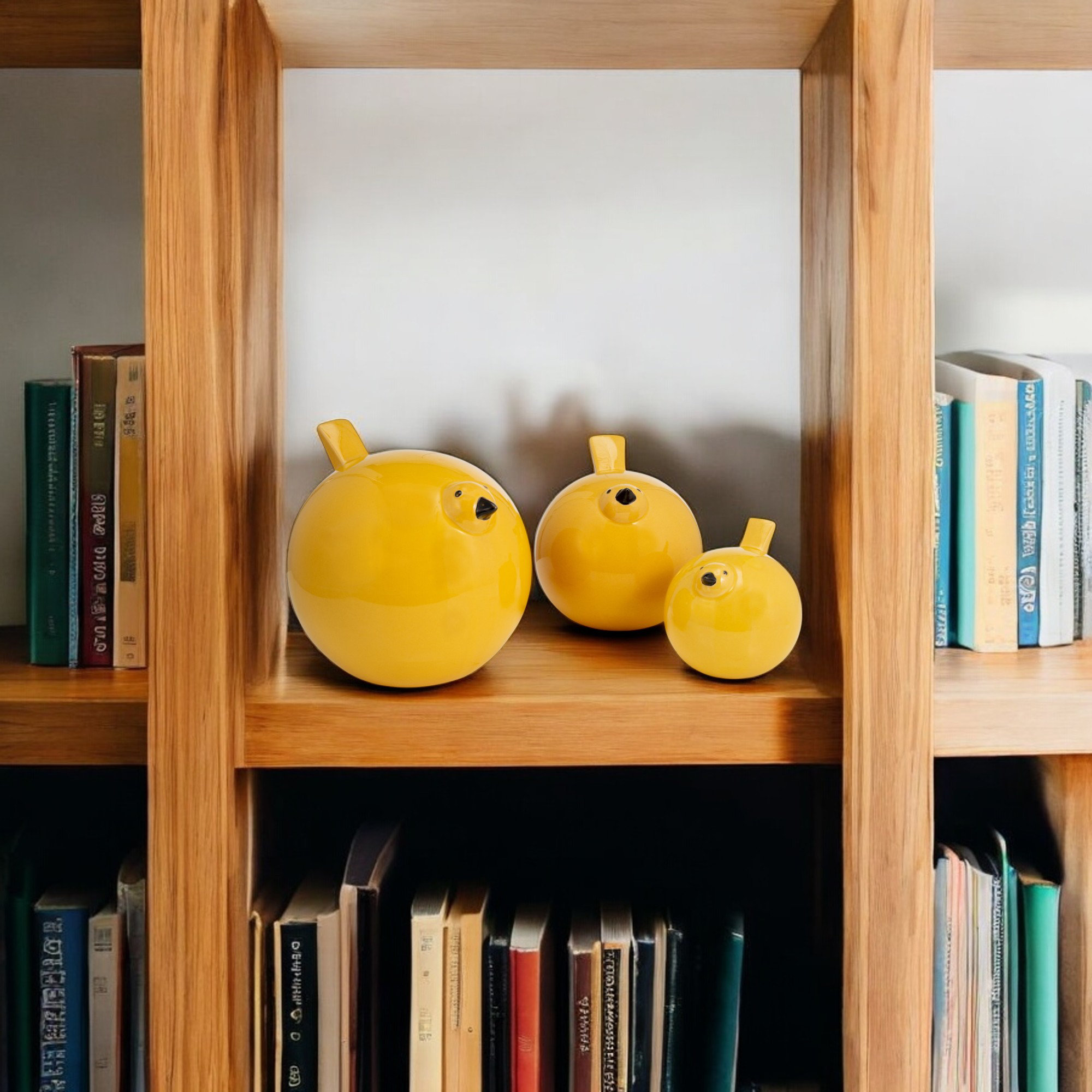 Red Barrel Studio® Stoneware Ceramic Bird Figurines, Decorative Modern ...
