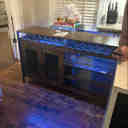 Wrought Studio™ 55" Industrial Coffee Bar Cabinet With Led Lights And ...