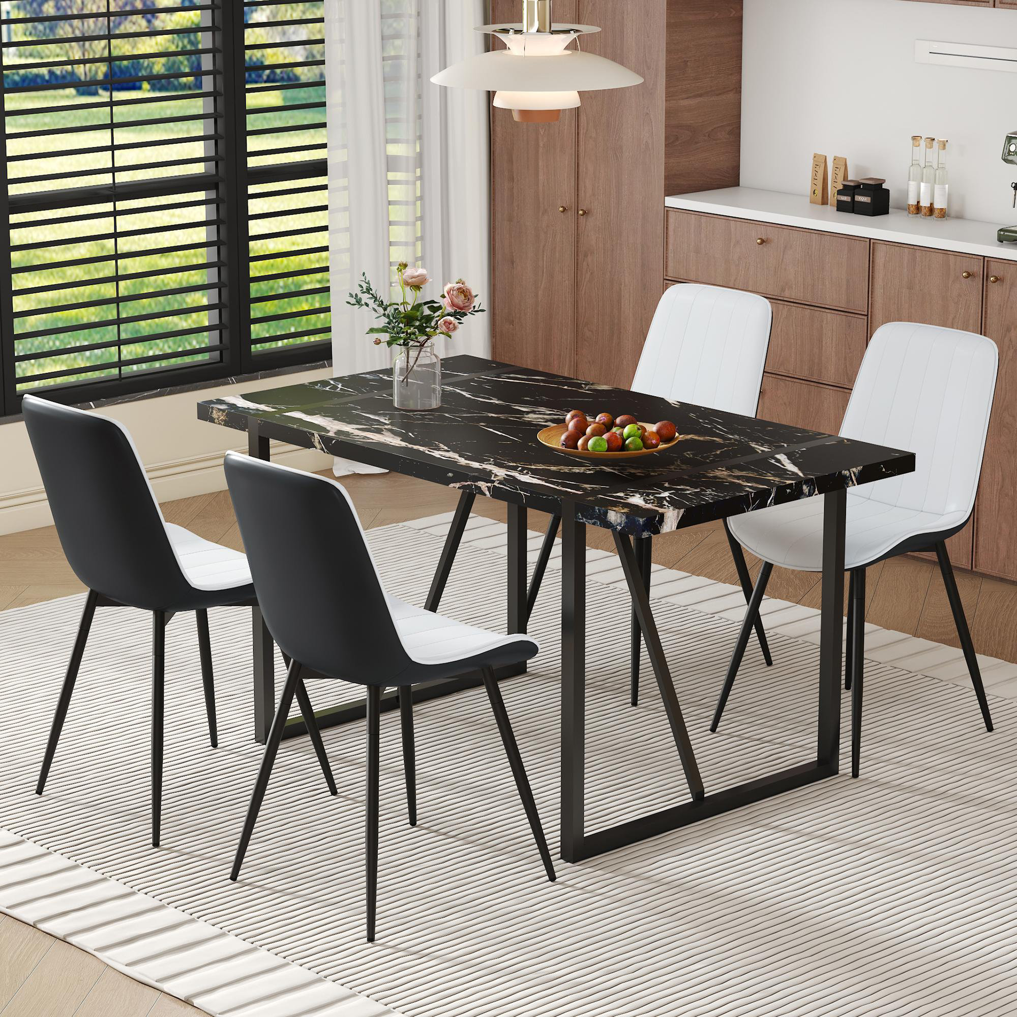 George Oliver Dining Table Set 5 Pieces | Wayfair