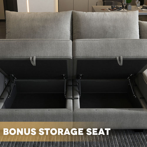 Latitude Run® Modern Middle Seat Module For Modular Sofa Customizable ...