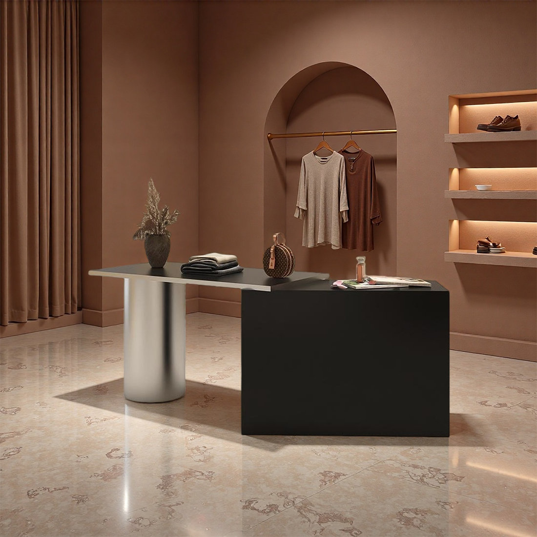 Orren Ellis Modern Clothing Display Table | Wayfair