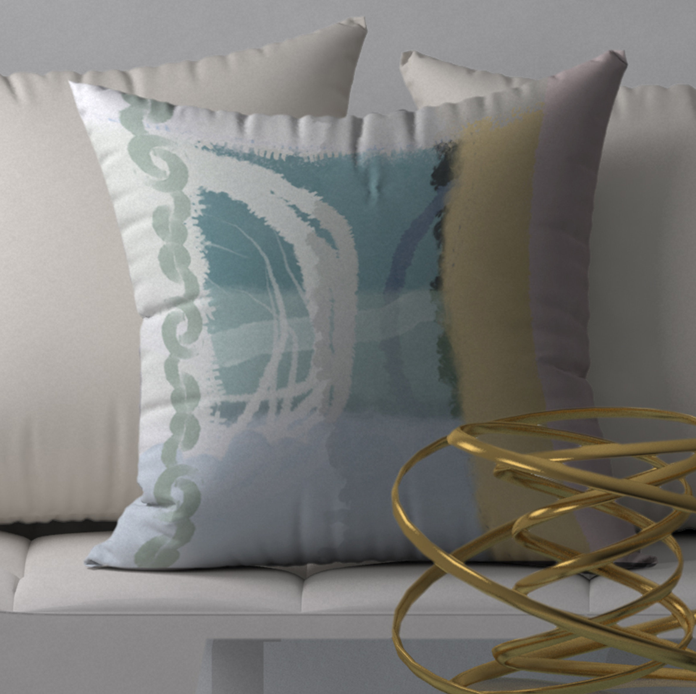 LeRoi Products Pure Singular Decorative Square Pillow Cover & Insert ...