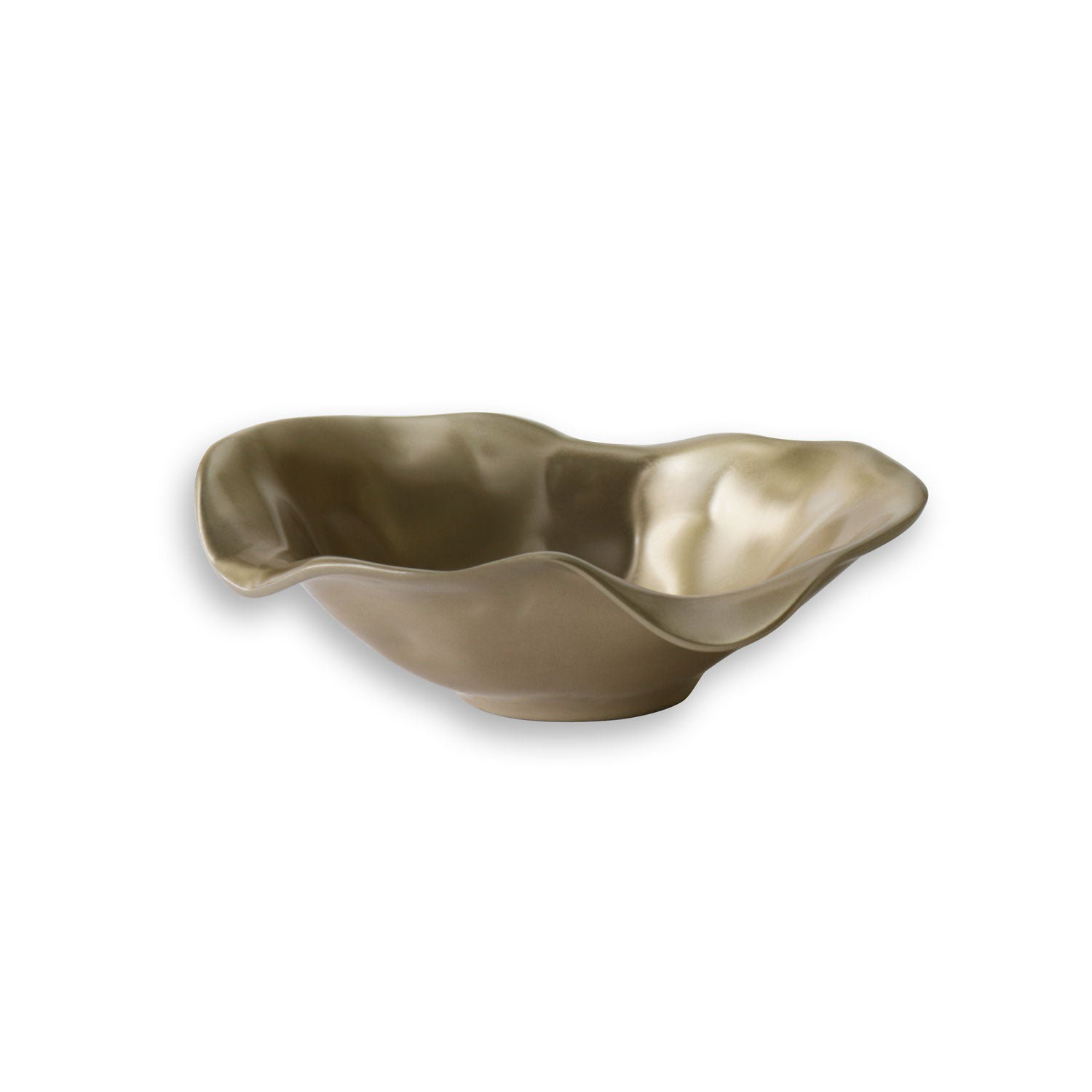 Beatriz Ball SIERRA MODERN Maia Small Oval Bowl (Gold) | Wayfair