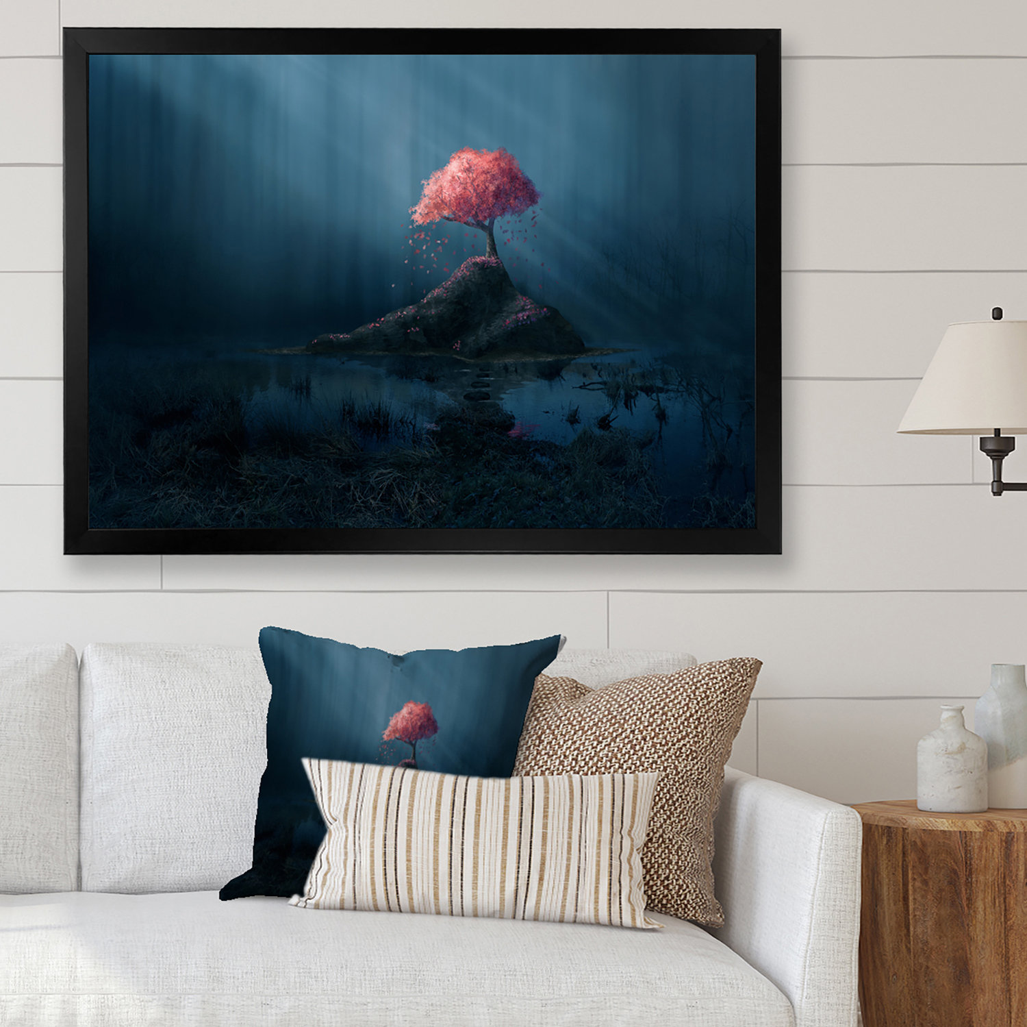 Winston Porter Fantasy Tree in Forest - Picture Frame Painting on ...