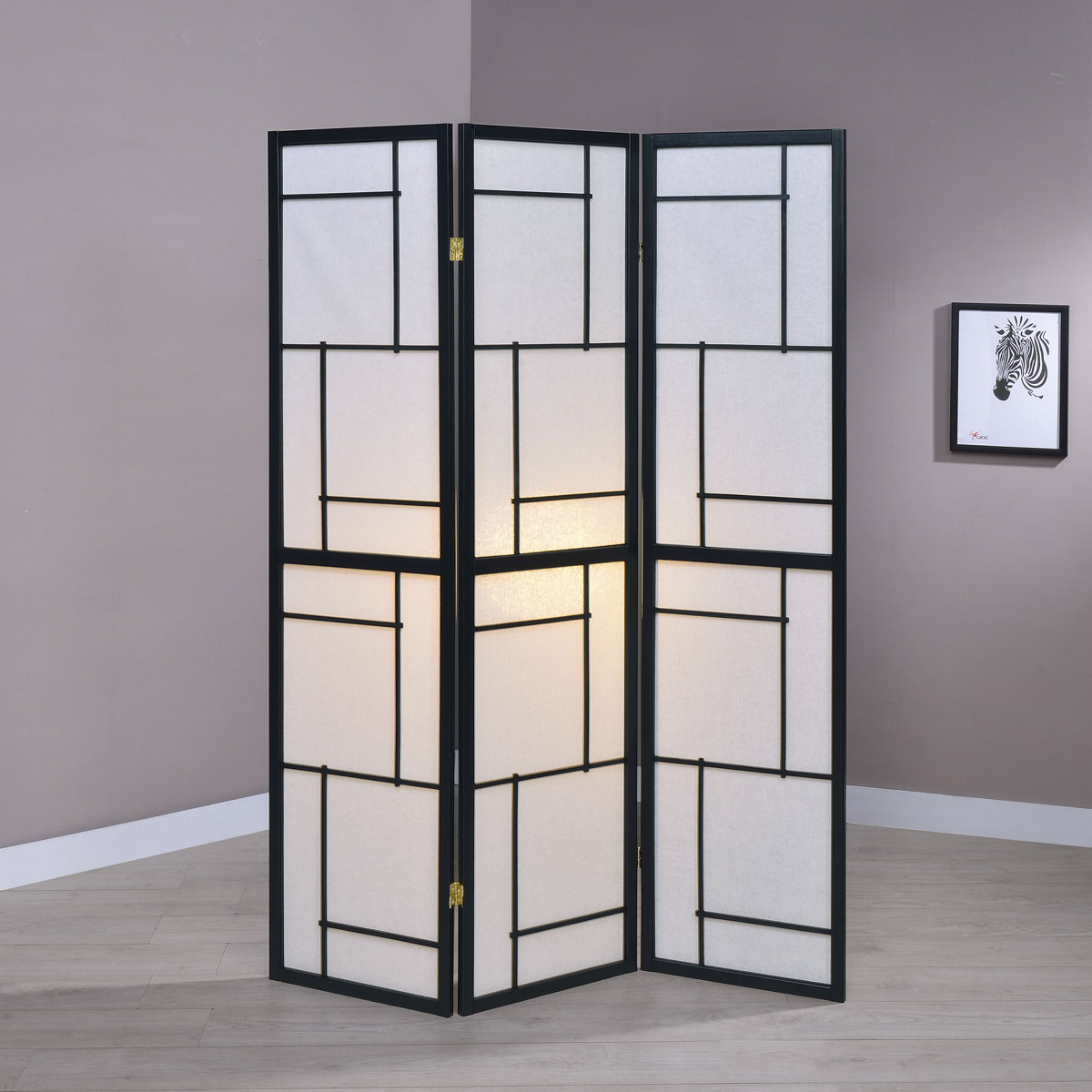 Ebern Designs Samatha 3 Panel Room Divider & Reviews | Wayfair