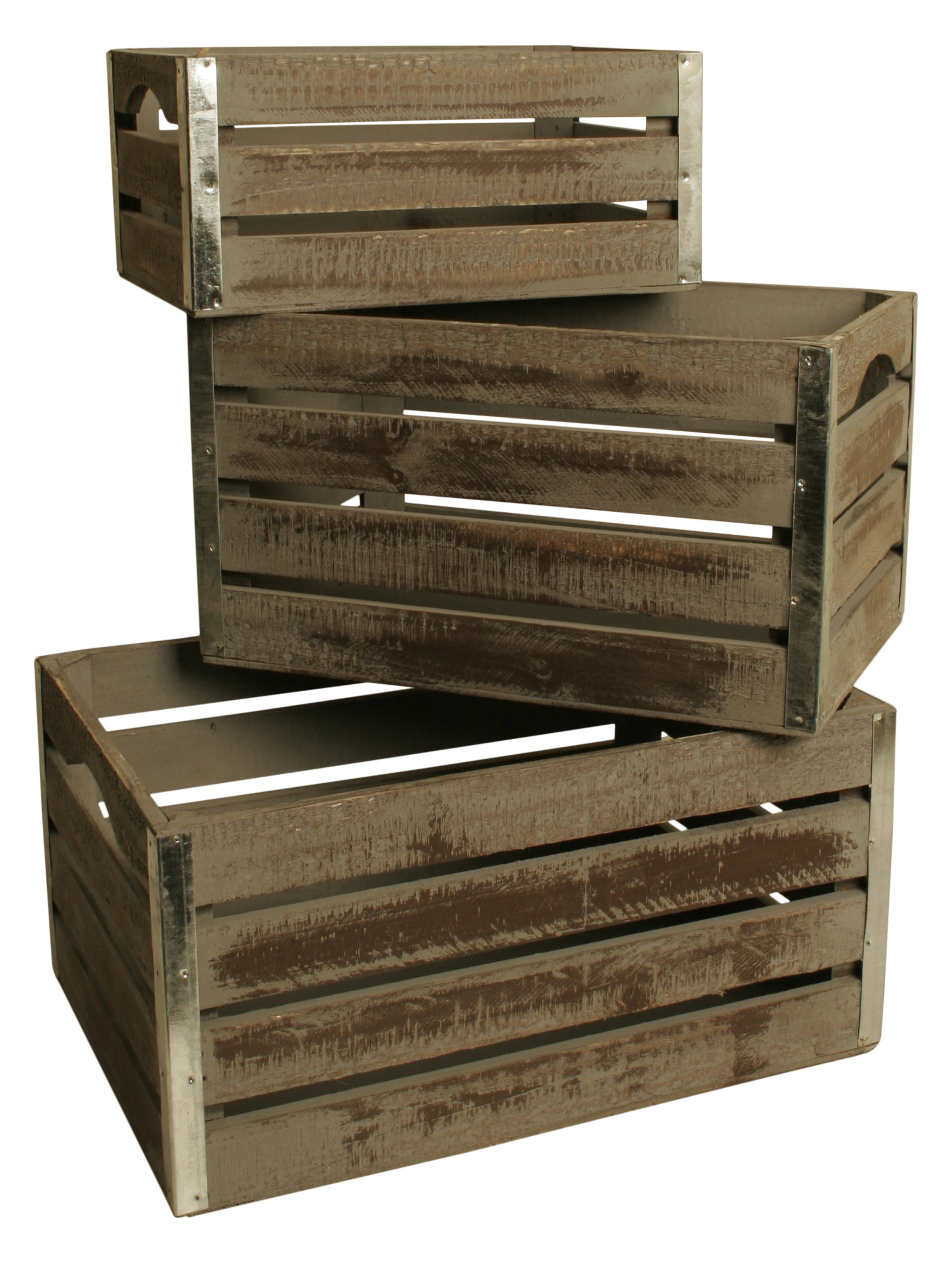 Ophelia & Co. Medium Solid Wood 3 Piece Crate Set & Reviews | Wayfair