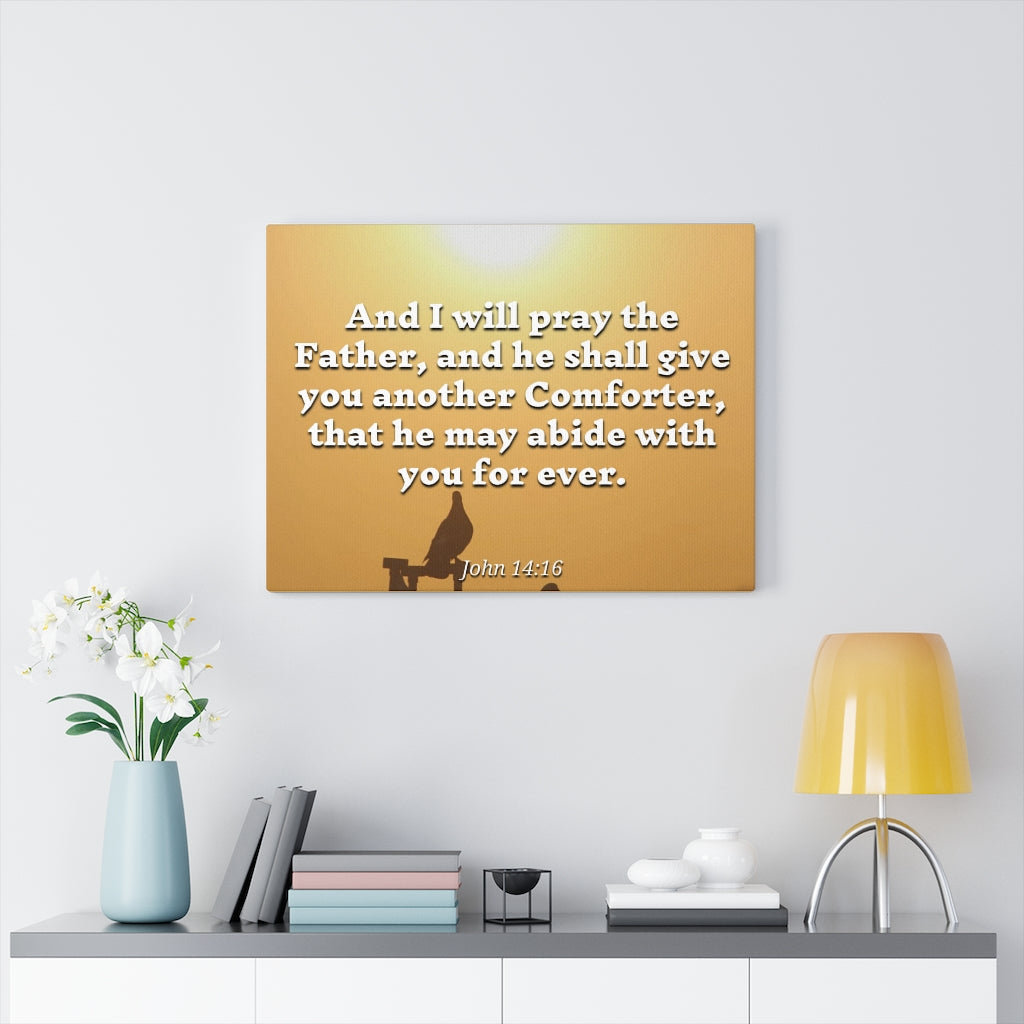 Trinx «Pray The Father John 14:16 Christian Wall Art Bible Verse Print ...
