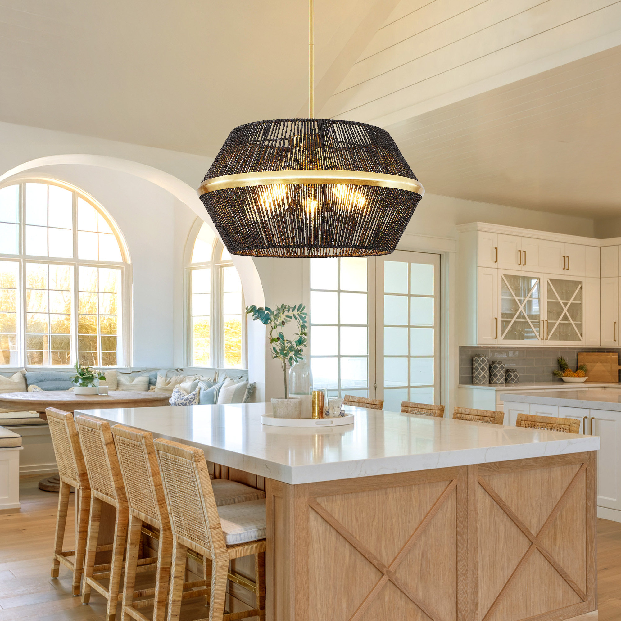 Bay Isle Home™ Cassada 5 - Light Dimmable Drum Chandelier & Reviews ...