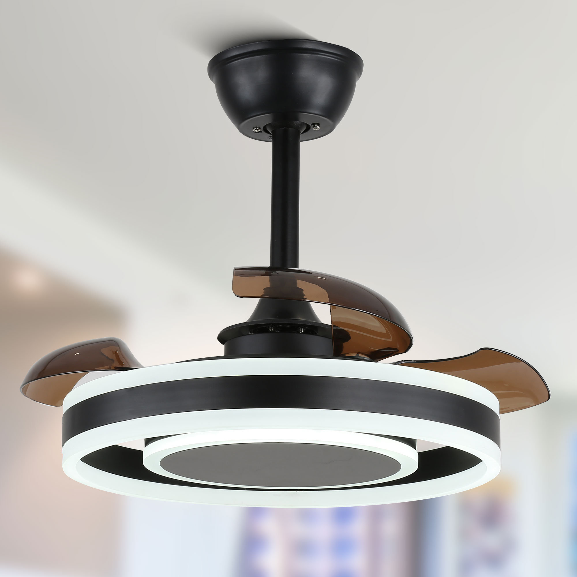 Wrought Studio Tito Cotti 22'' Dimmable LED Ceiling Fan with Lights and Remote, 6 Speeds ...
