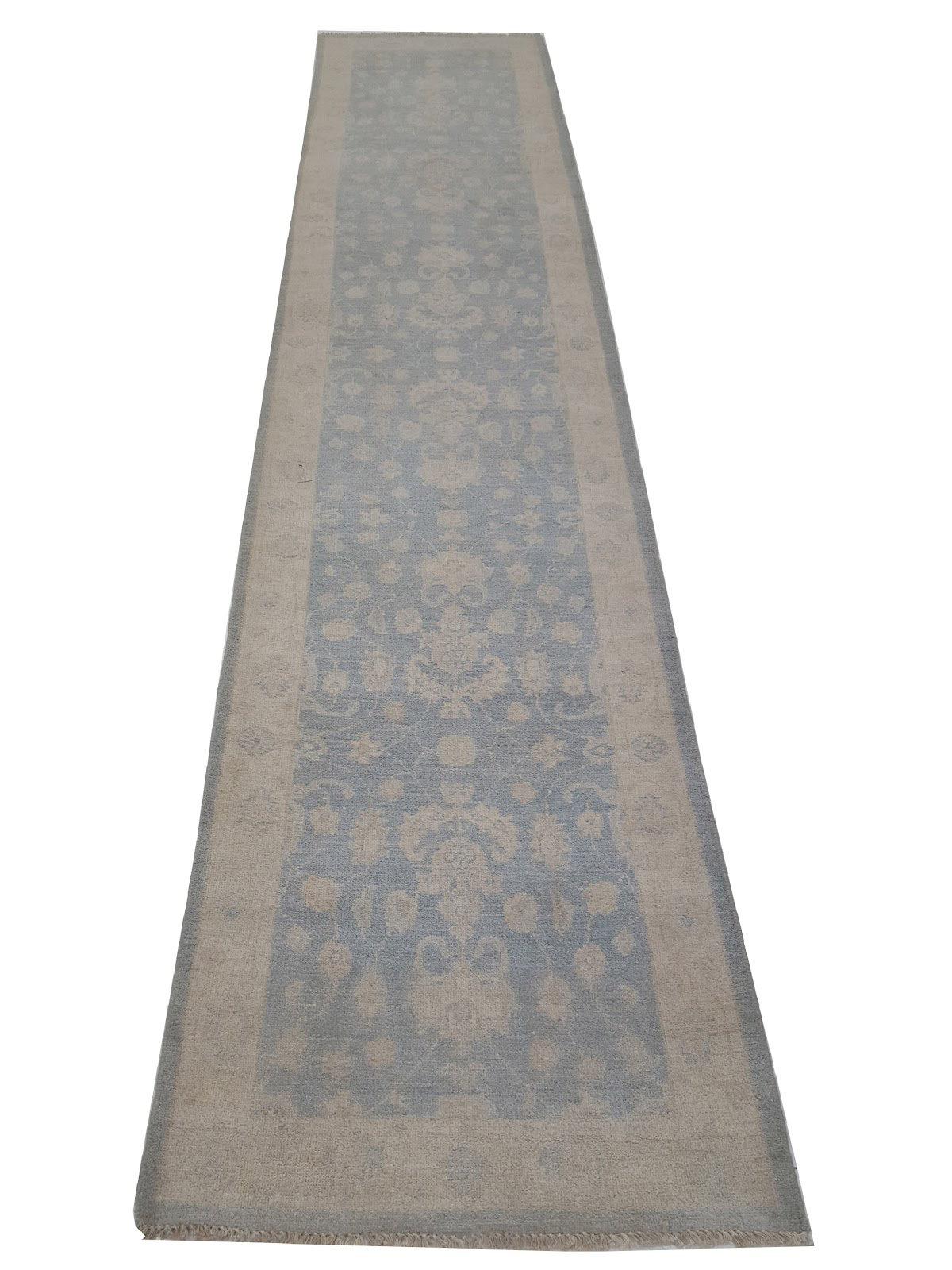 Isabelline Daugherty Hand Knotted 3x13 Lt.Blue Runner | Wayfair