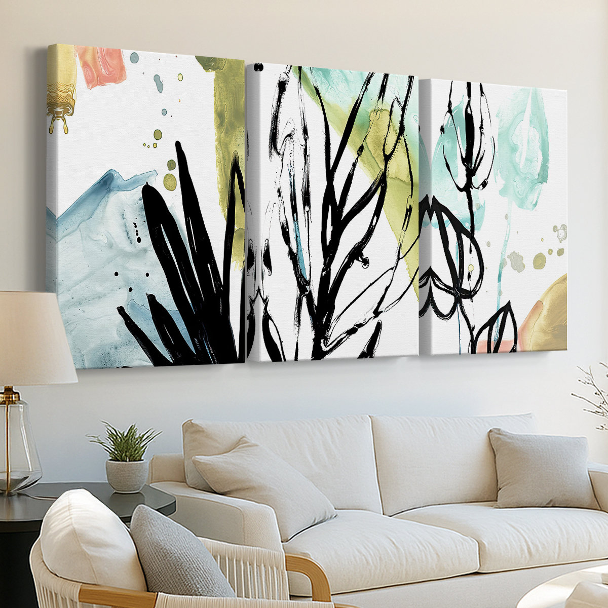 Hokku Designs No Deckle Tropical Moderne IX -Custom Wrapped Gallery ...