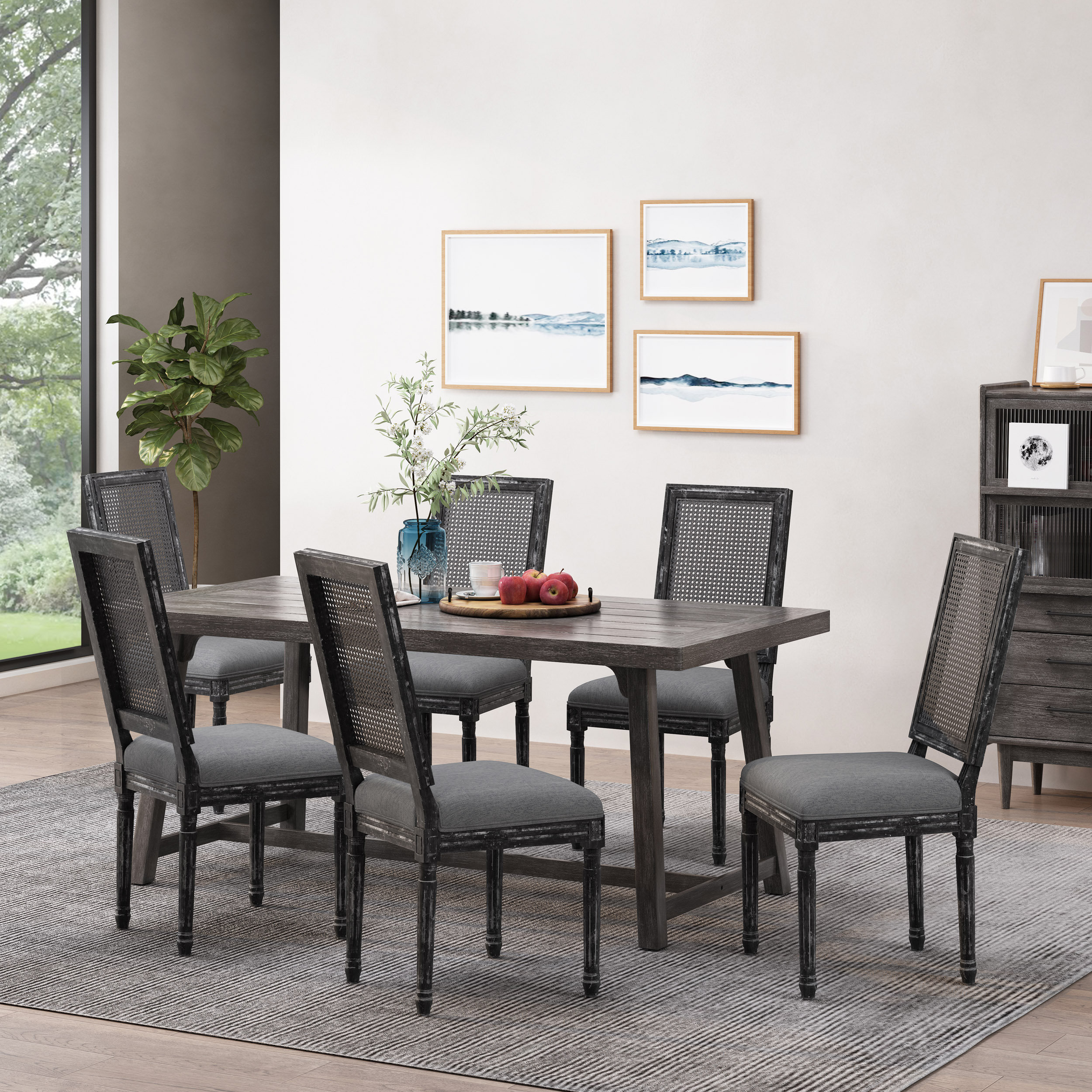 Kelly Clarkson Home Chinon Fabric Upholstered Side Chairs & Reviews ...