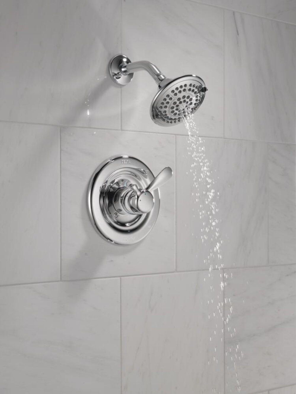 Delta Classic Volume Control Shower Faucet with Lever Handle and ...