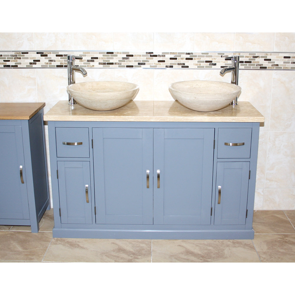 Sommerallee Solid Beech Ottowa 1230mm Free-standing Double Vanity ...