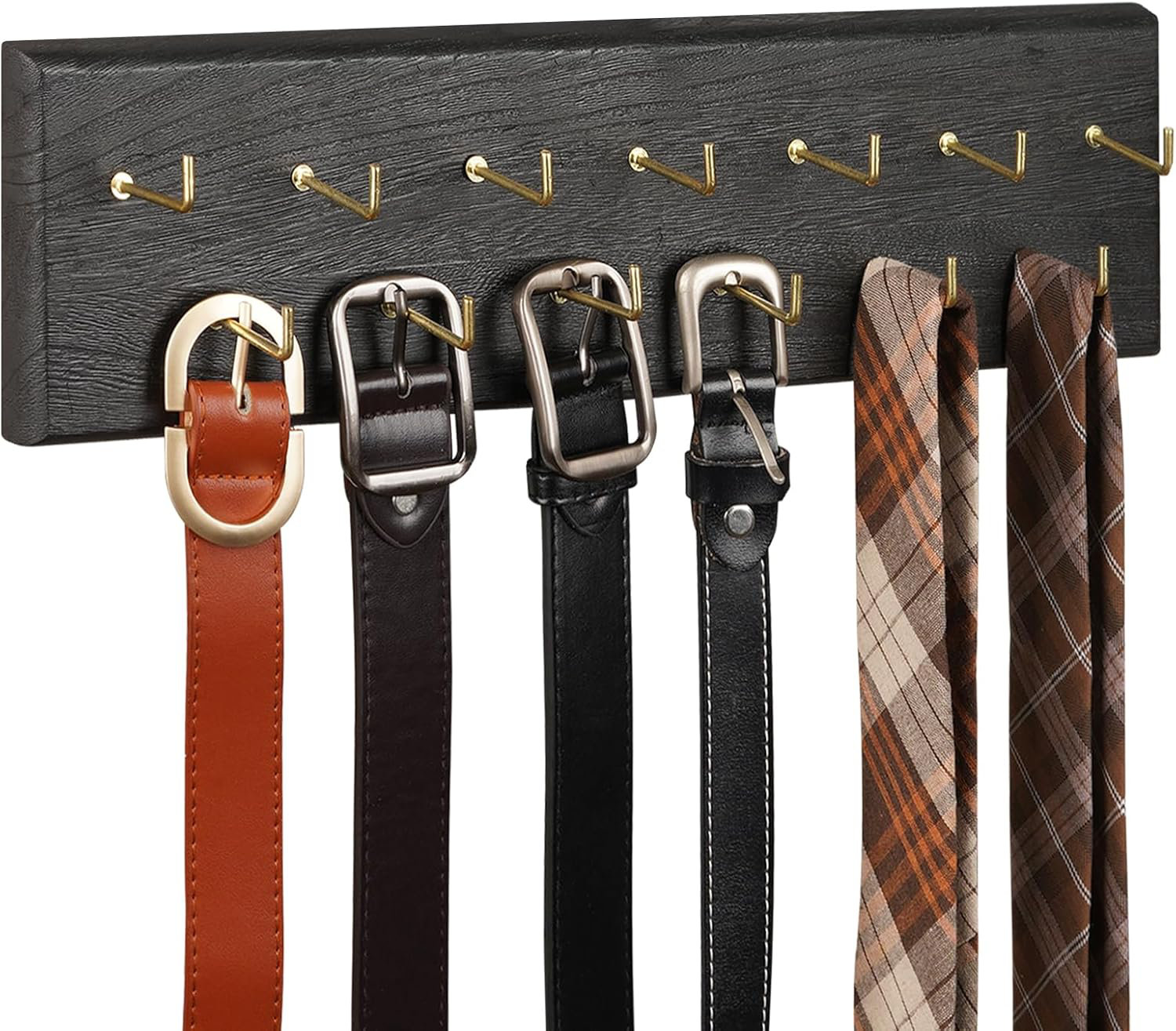 Hokku Designs Belt Hanger Wall Mount Belt Organizer , Holds Over 28 ...