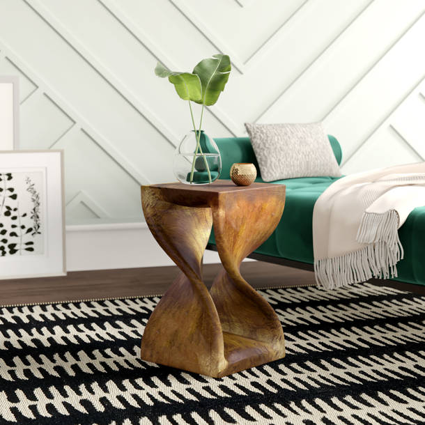 Sand & Stable Selah Solid Wood Top Tree Stump End Table & Reviews | Wayfair