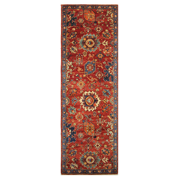 Bokara Rug Co., Inc. One-of-a-Kind 2'7" X 7'11" Runner Wool Area Rug in ...