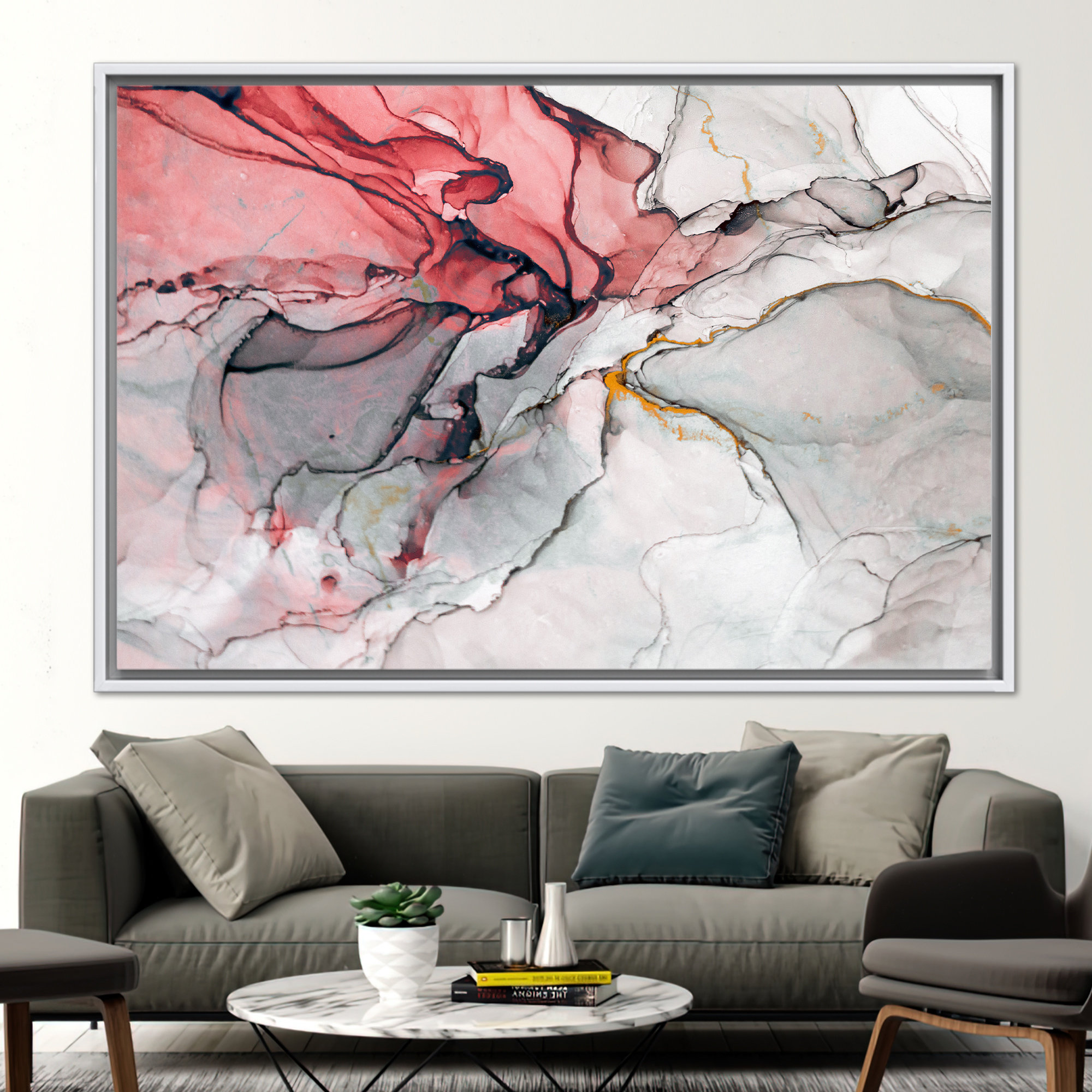 Wade Logan® Alcohol Ink Wall Art, Modern Poster, ContemporaryMarble ...