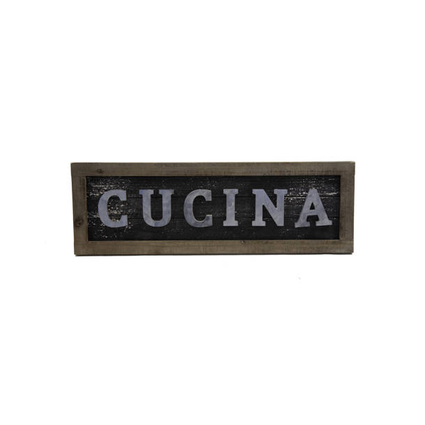 Red Barrel Studio® Vintage Italian Cucina Sign On Canvas by Gregory ...
