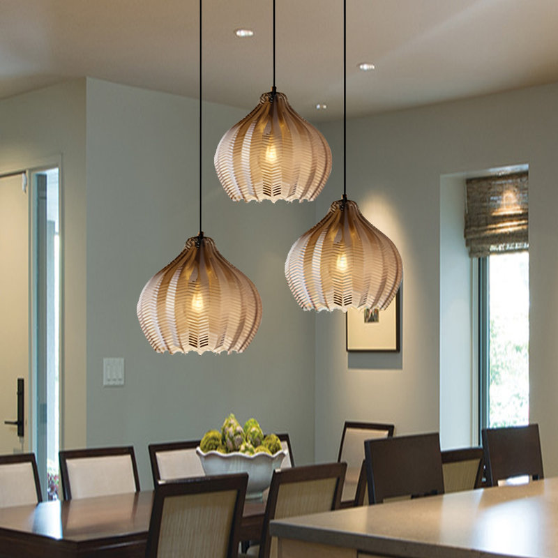 Mercer41 Trosclair 3 - Light Dimmable Brown Cluster Pendant & Reviews ...