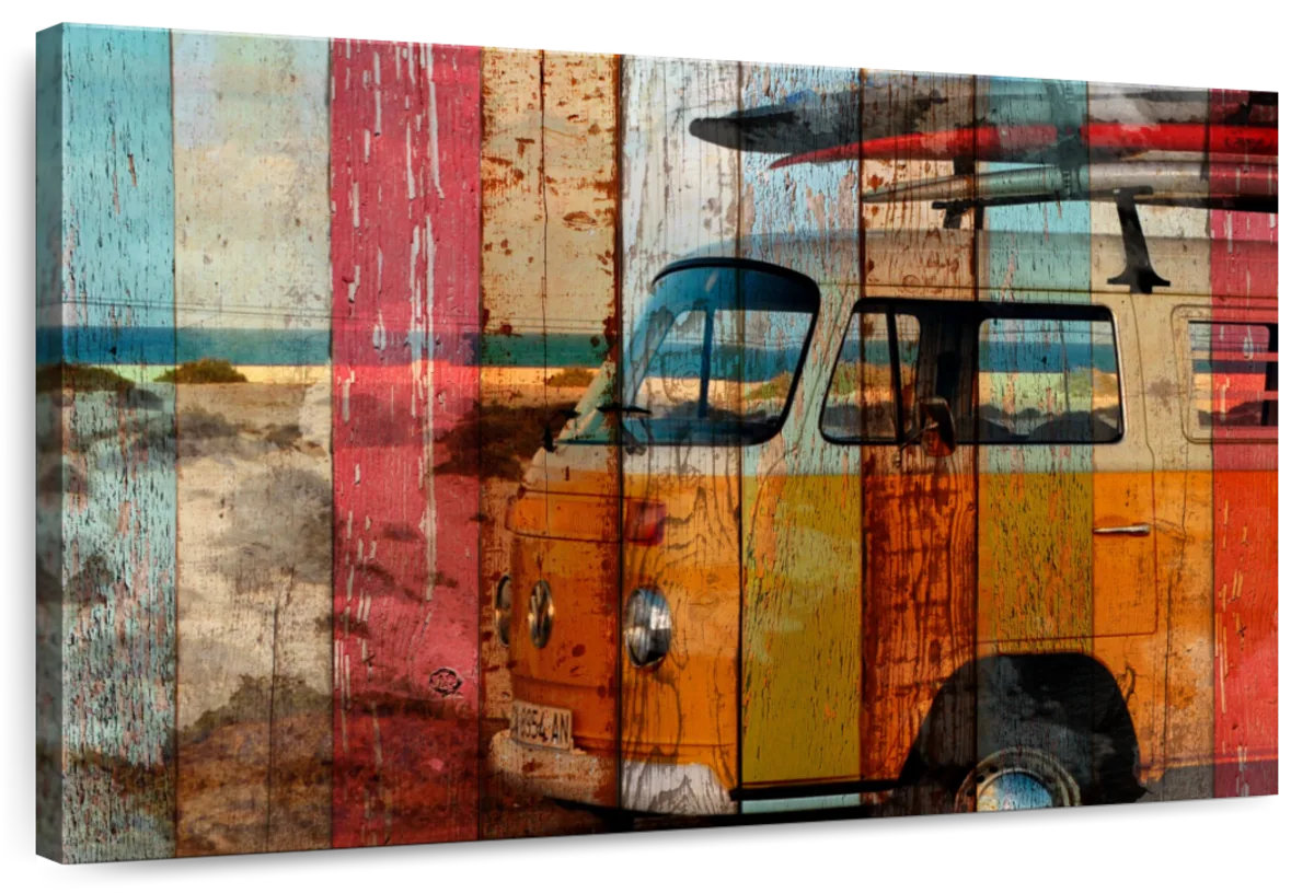 Ebern Designs Mehar Surf Van sur bois - Wayfair Canada