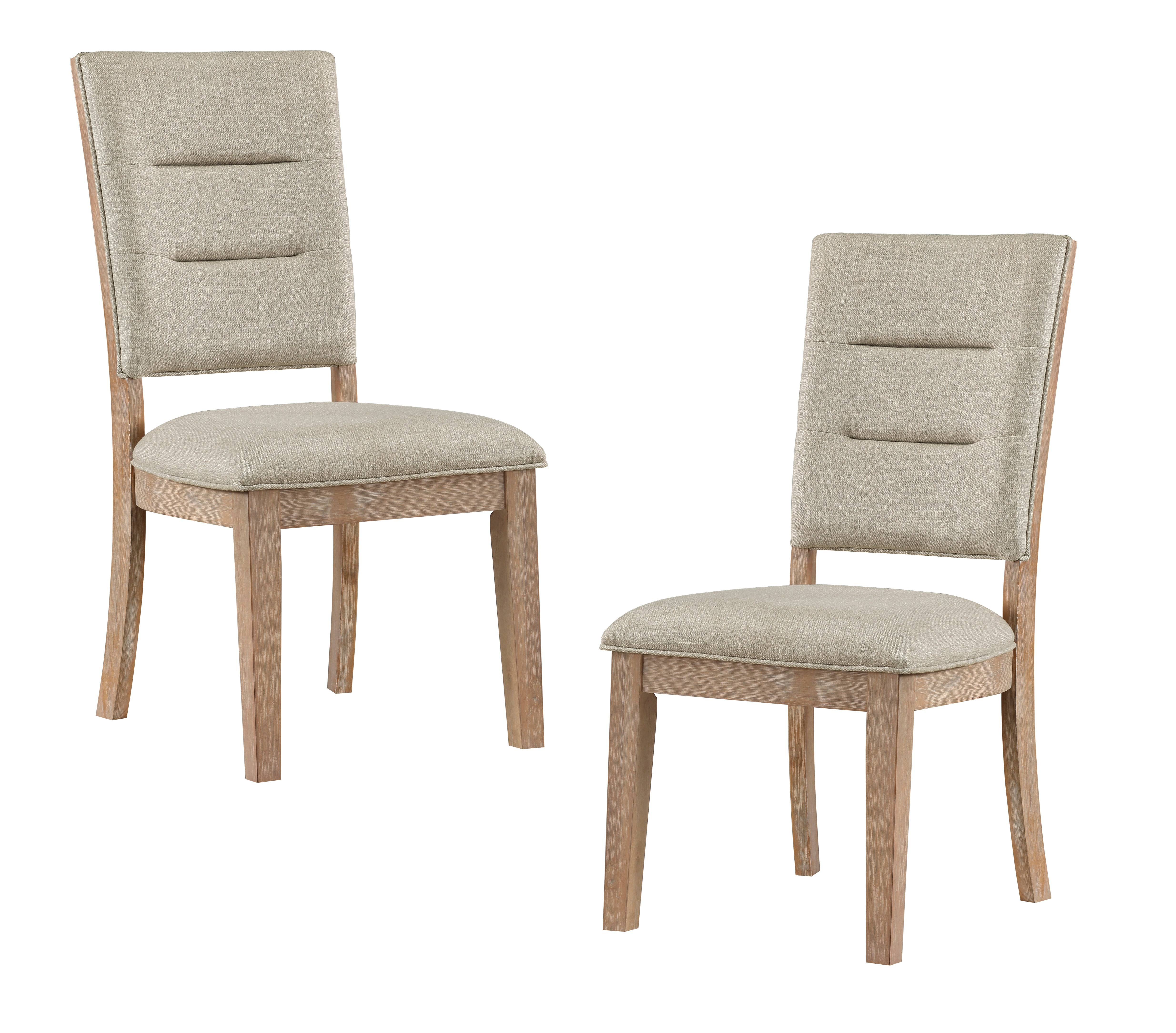 Gracie Oaks Light Oak Finish Beautiful Dining Chairs Set Of 2Pc ...