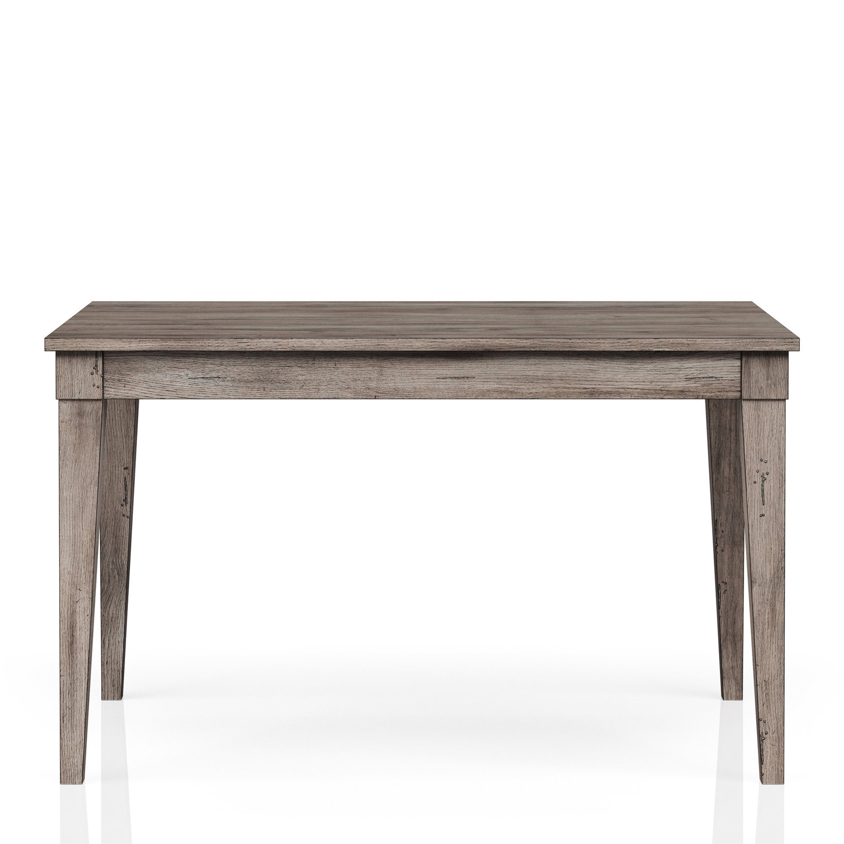 Gracie Oaks Rustic Grey Counter Height Dining Table, 60" L, 36" W ...