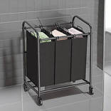 Dryser Metal Free Standing Laundry Cart with Wheels | Wayfair