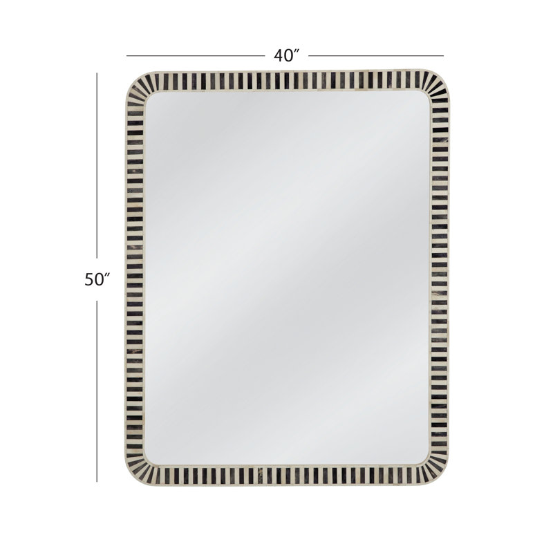 Birch Lane™ Donham Bone Wall Mirror | Wayfair