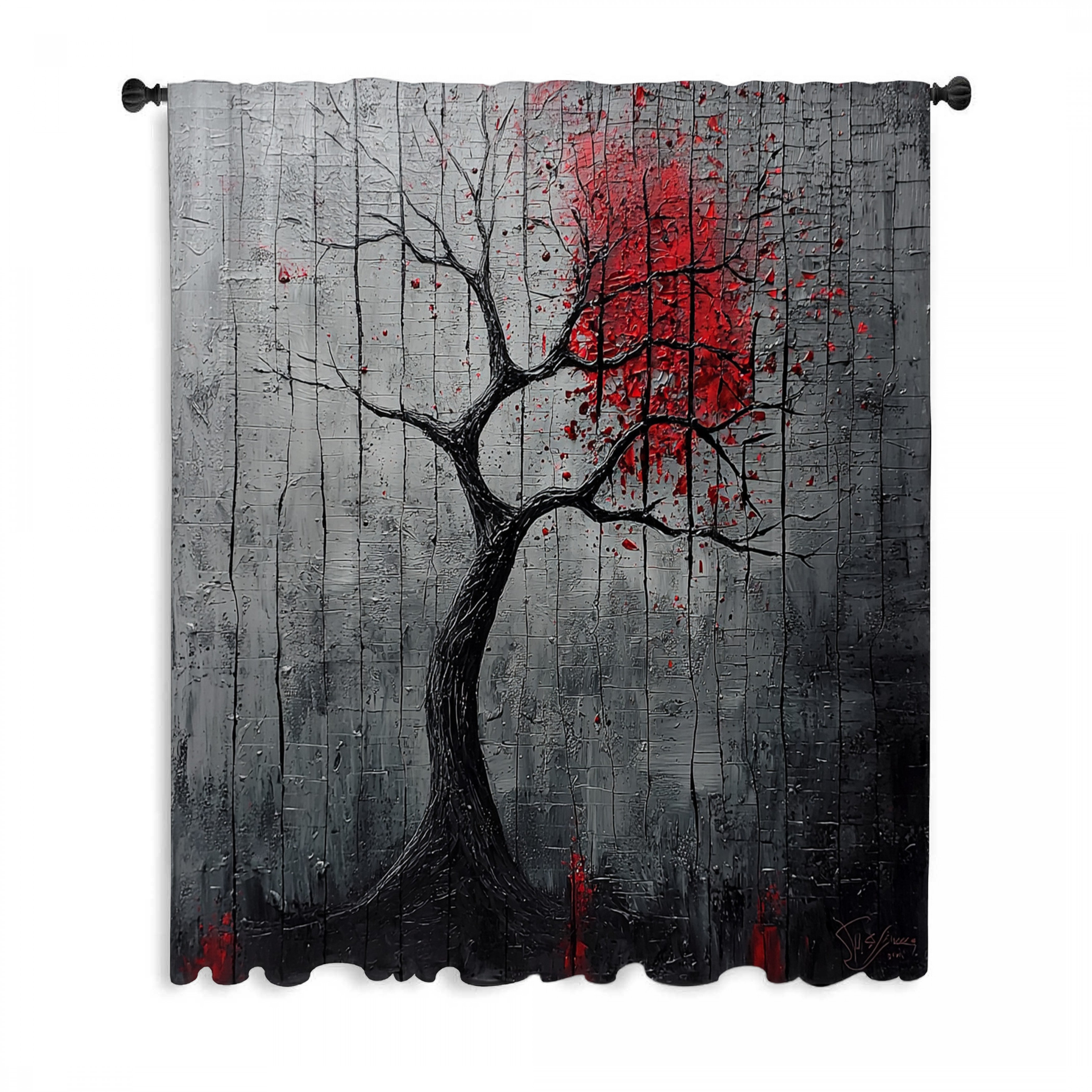 Foundry Select Tree Window Curtains, Nature Blockout & Sheer Curtains ...