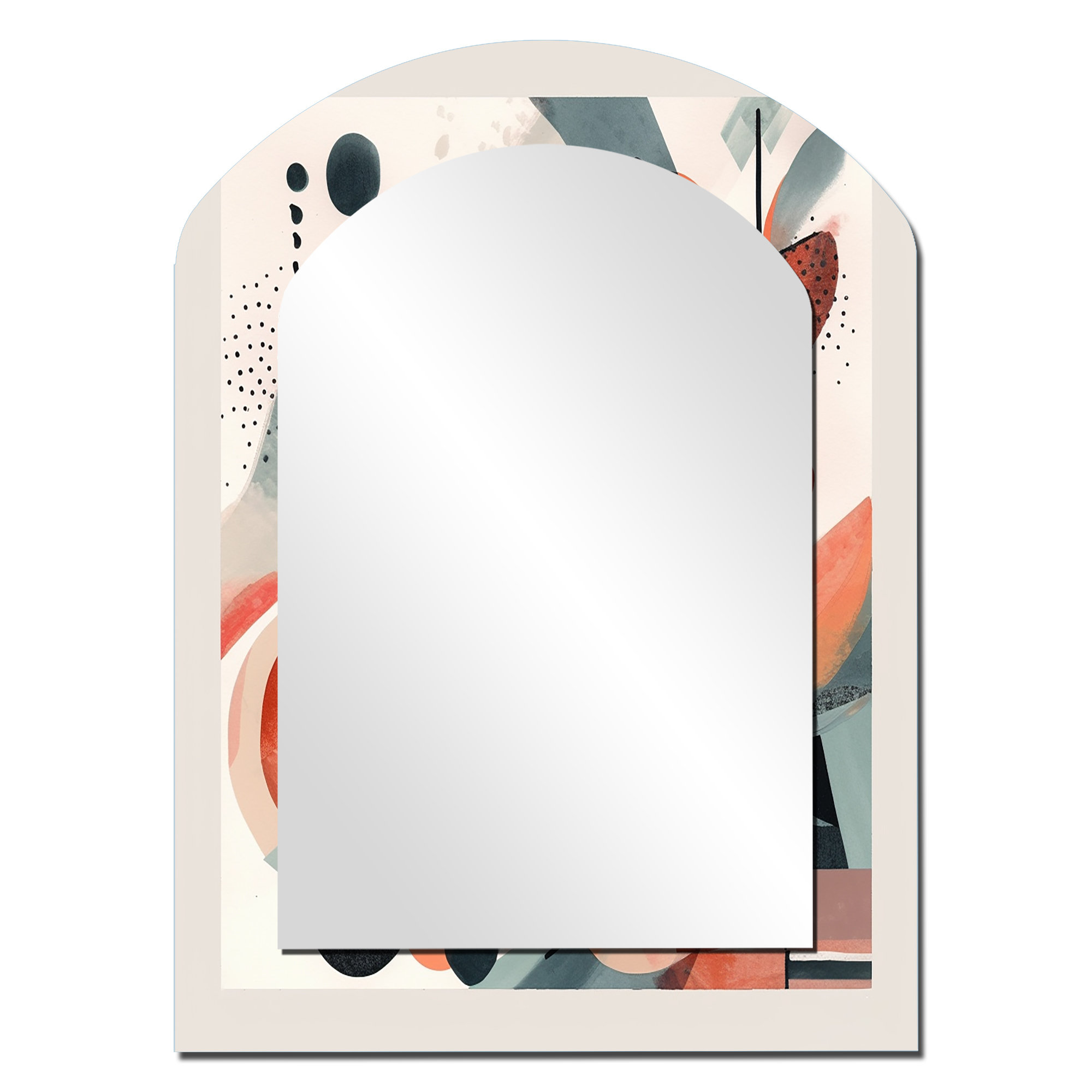 Ivy Bronx Red And Black Minamlism Intimacy I - Minimalism Asymmetrical ...