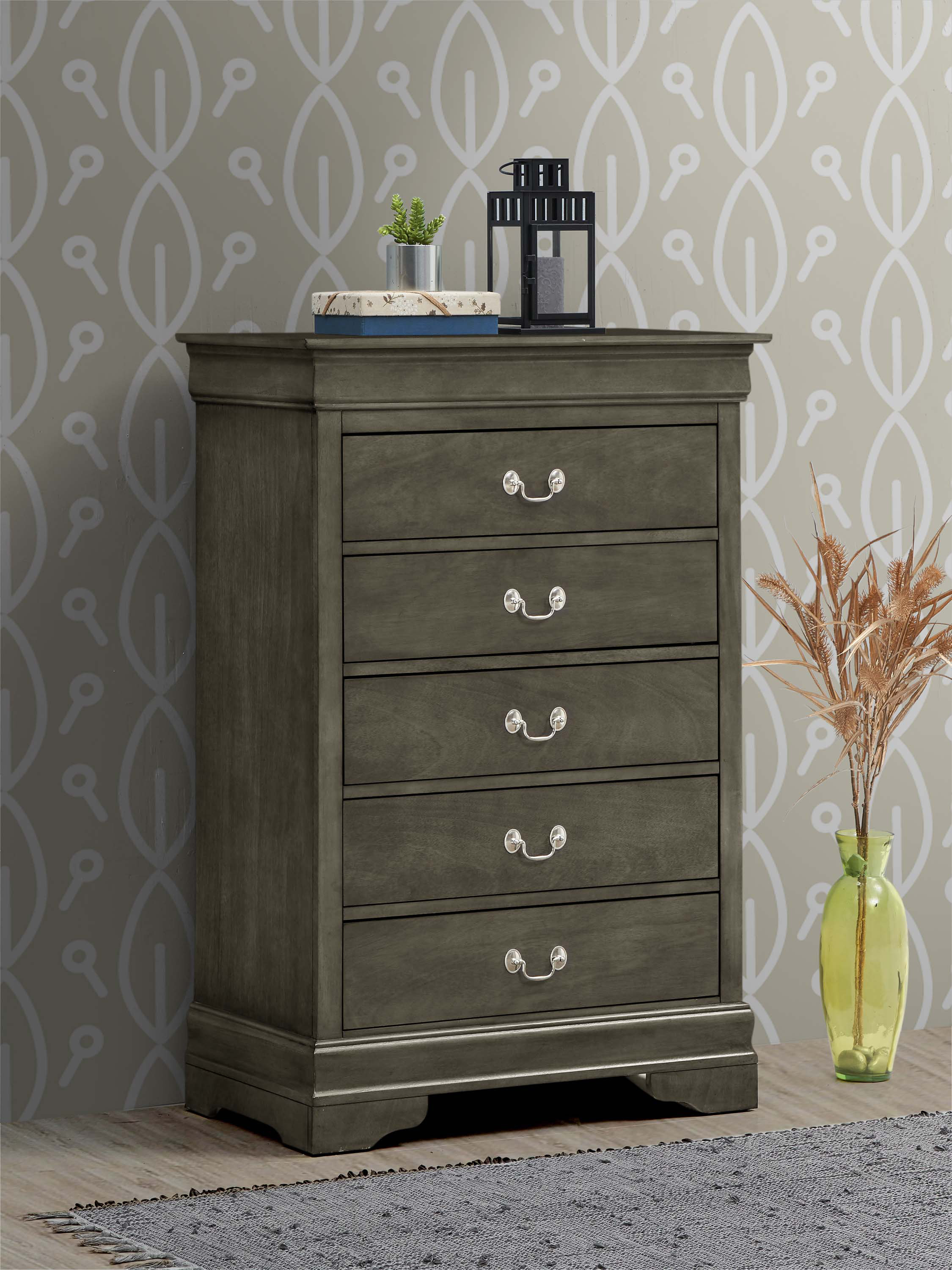 Alcott Hill® Stylish Traditional Gray Storage Chest | Wayfair