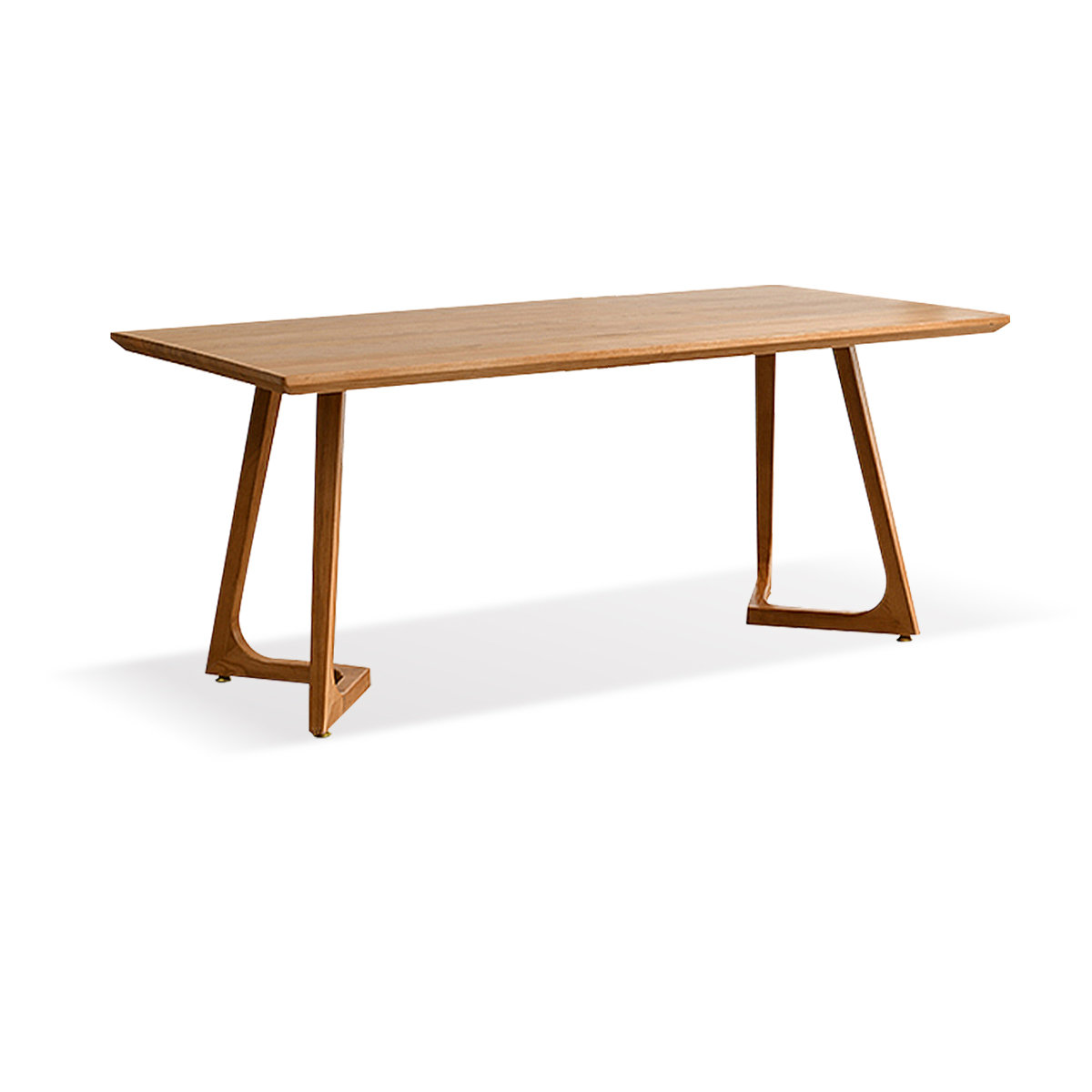Wren Decors Brown Rectangular Solid Wood Dining Table | Wayfair