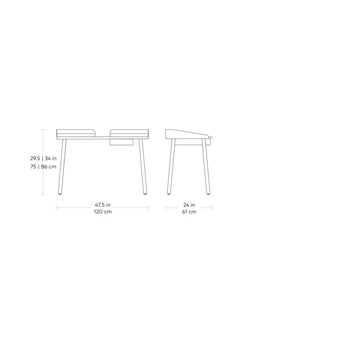 Gus Modern Gander Desk - Wayfair Canada