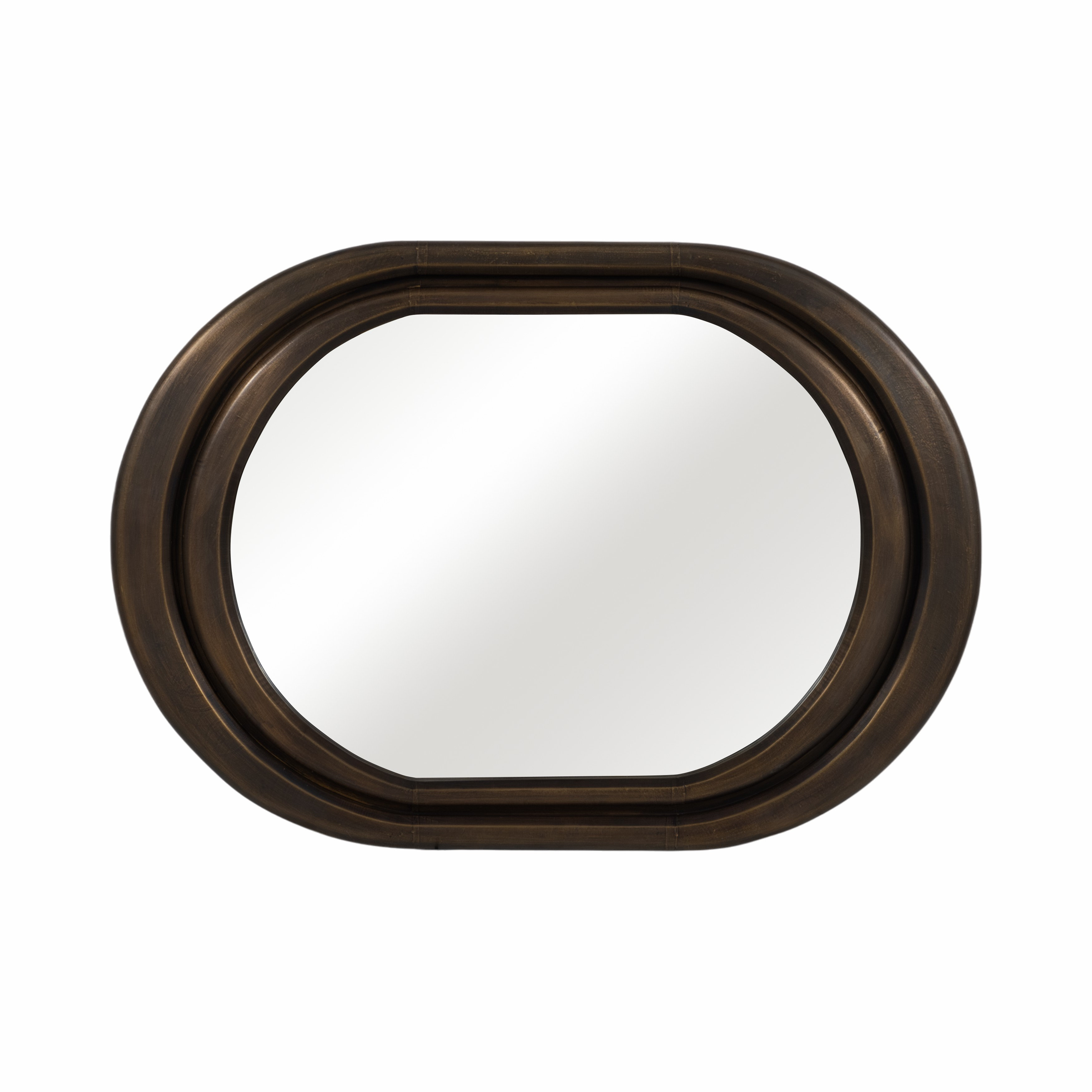 Joss & Main Sabel Oval Bronze Clad Mirror 40"x 28", Metal Frame, Chic ...