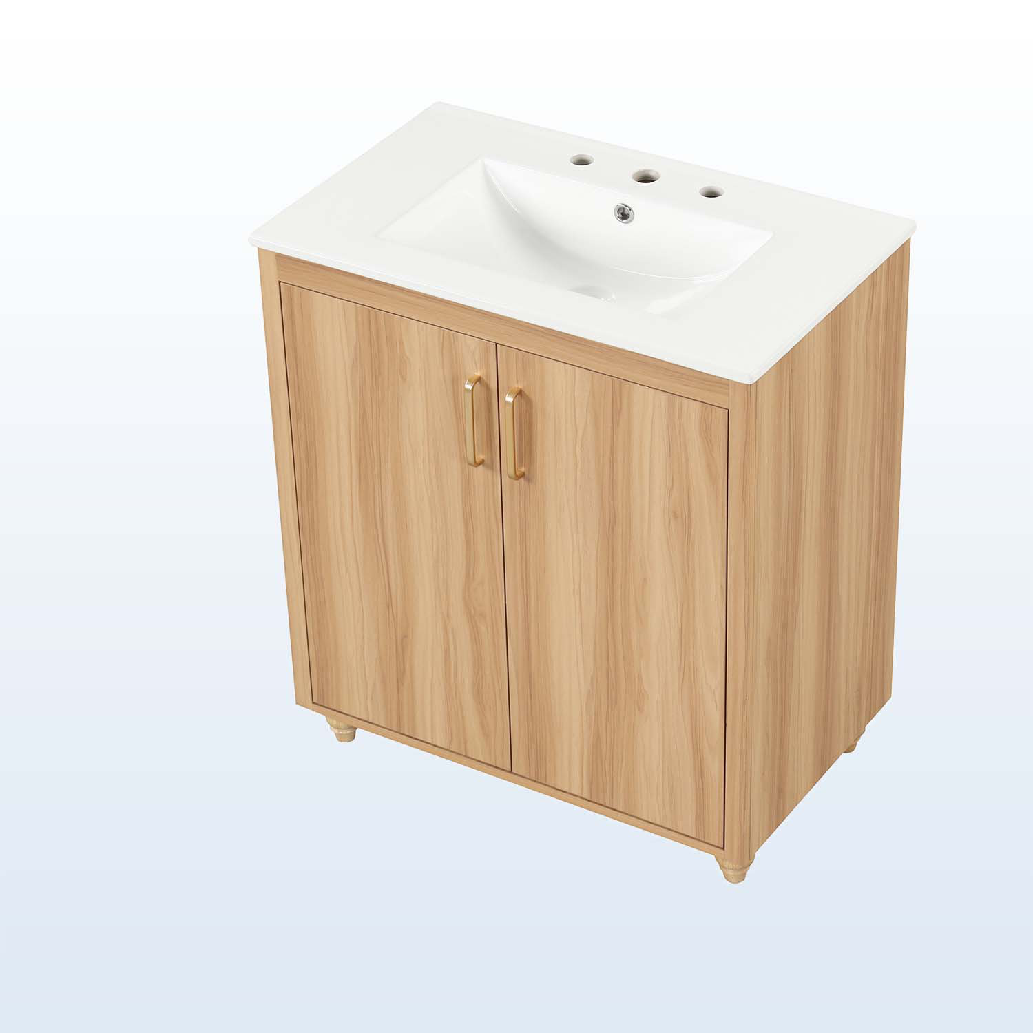 Hokku Designs Ransen MDF Board & Ceramic Bathroom Cabinet | Wayfair