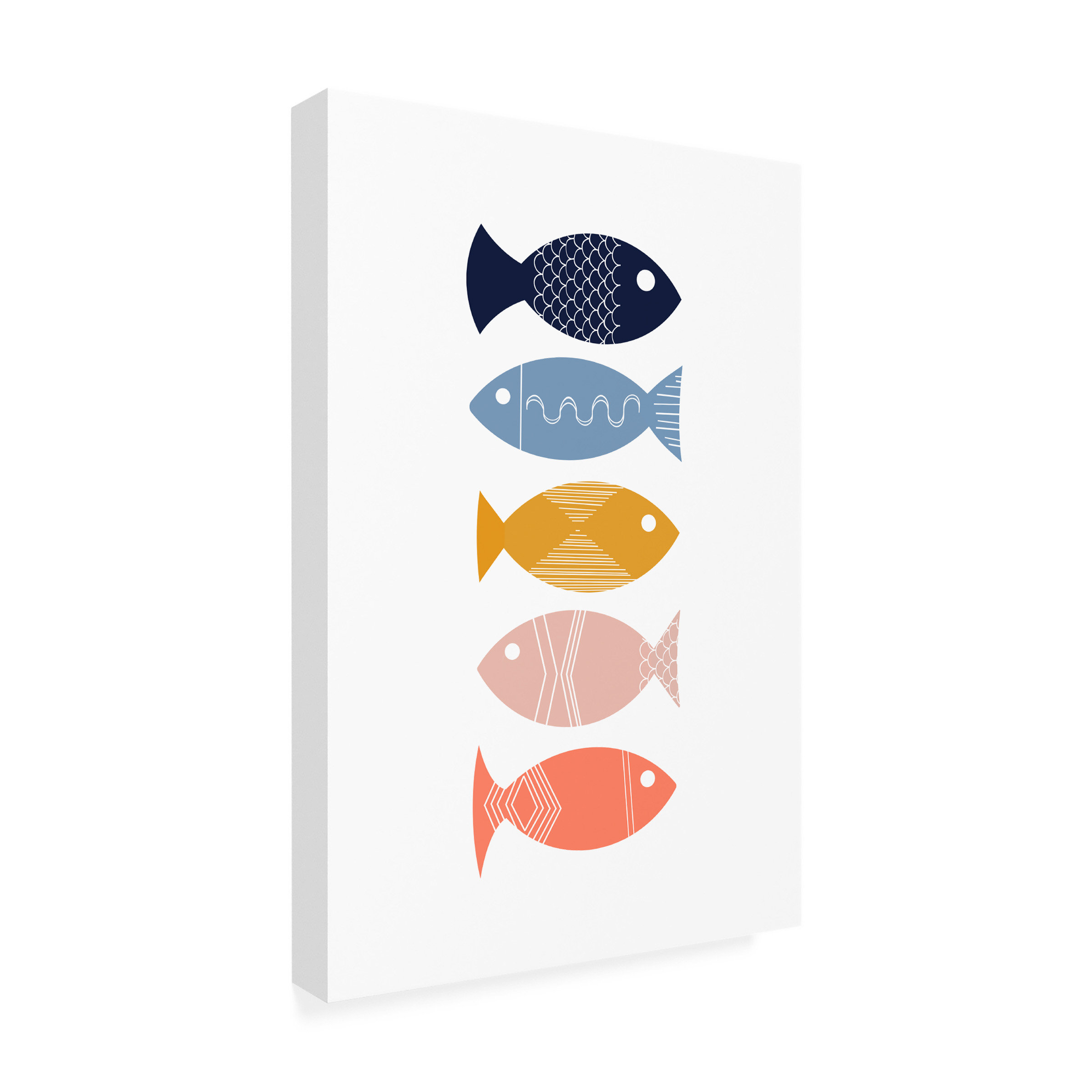 Highland Dunes Ebeline " Colorful Abstract Fish Scandinavian Style ...