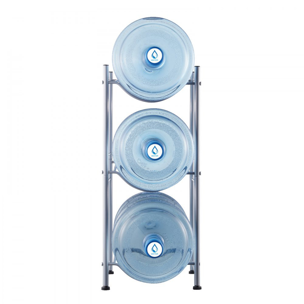 Ebern Designs 3 Tiers Water Jug Holder Single Row Water Bottle Rack for ...